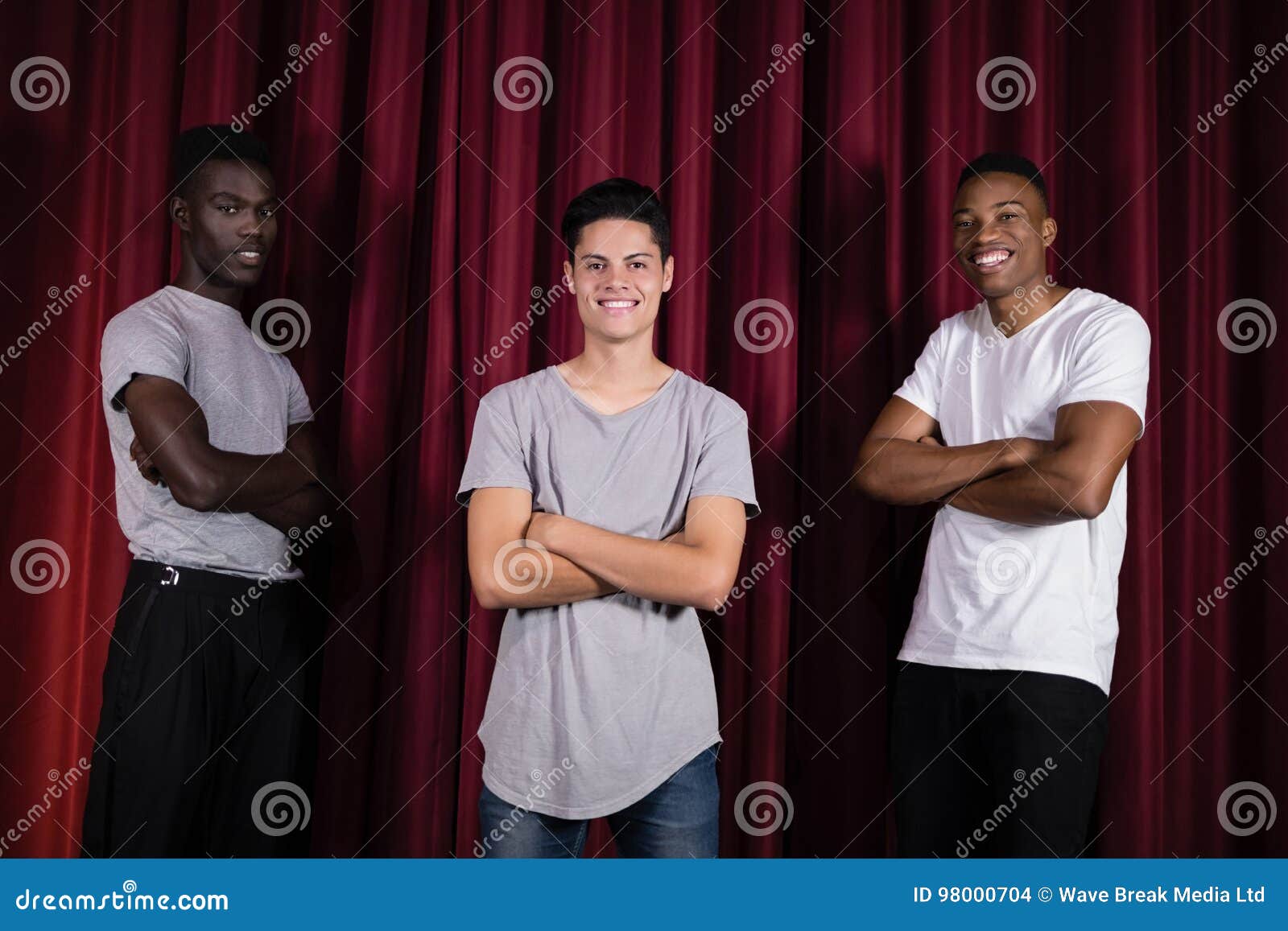 Actors Standing on the Stage Stock Photo - Image of industry, nervous ...