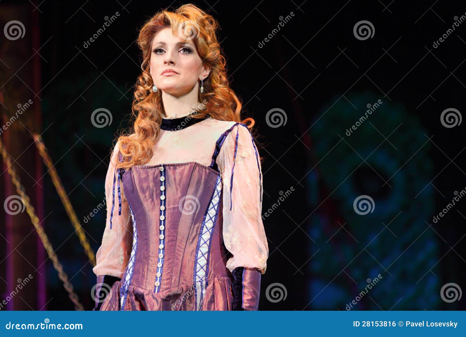 Actress Anastasia Makeeva in Musical Editorial Photo - Image of head ...
