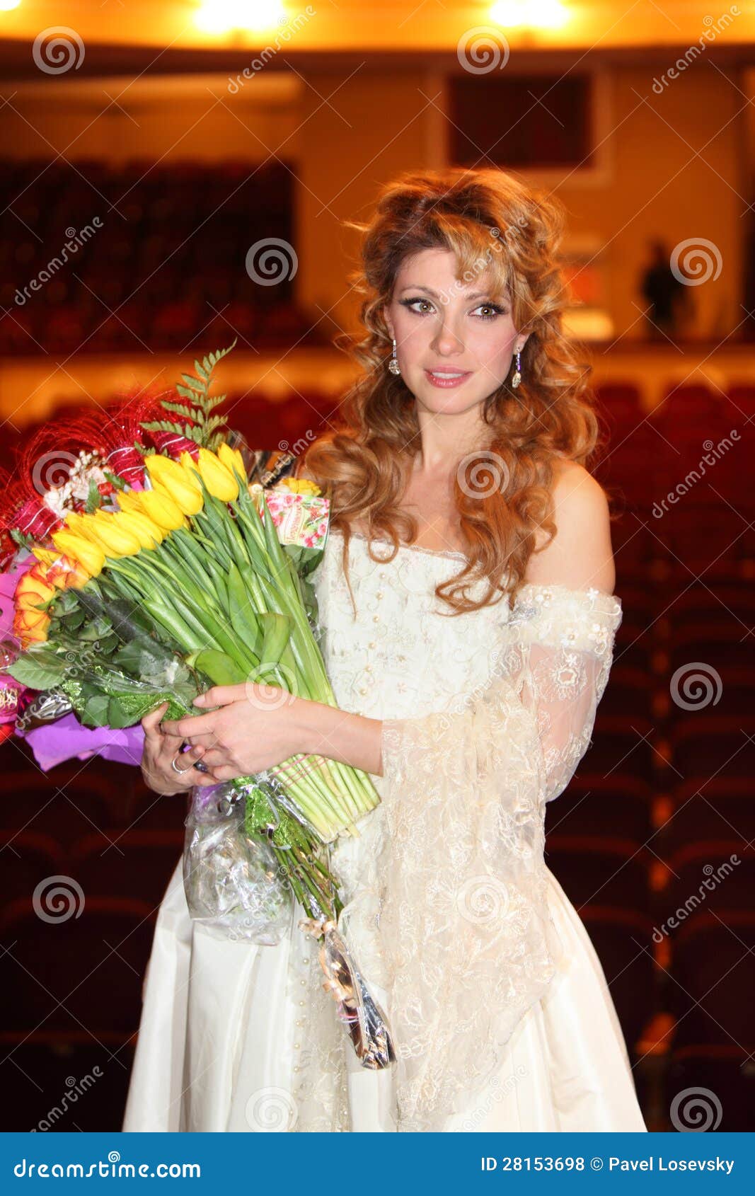 Actress Anastasia Makeeva With Dagger In Musical Editorial Image ...