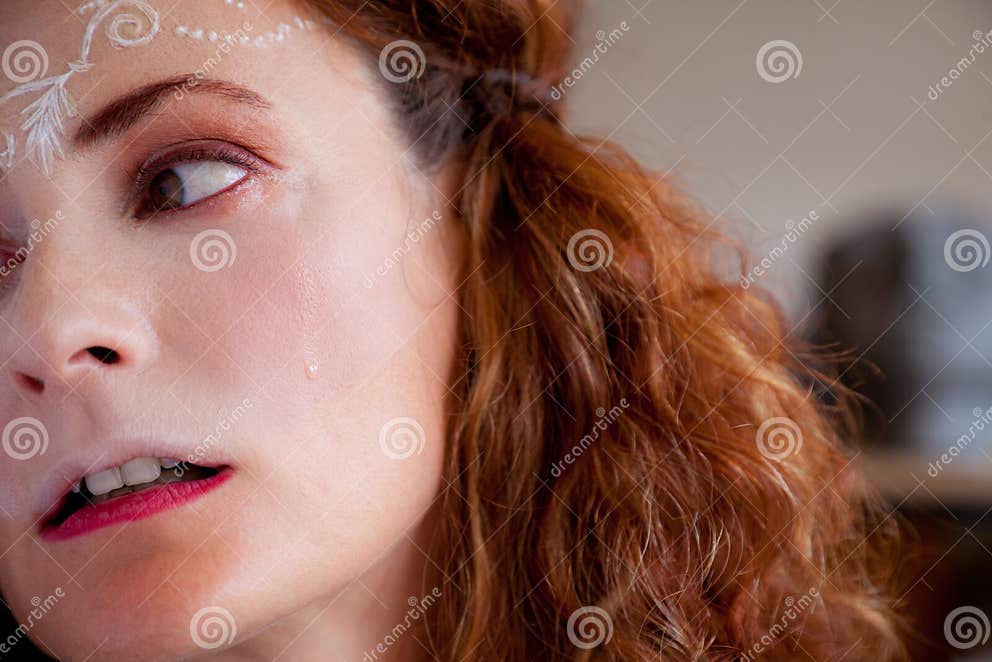 Actress crying tear stock image. Image of crying, makeup - 28788661