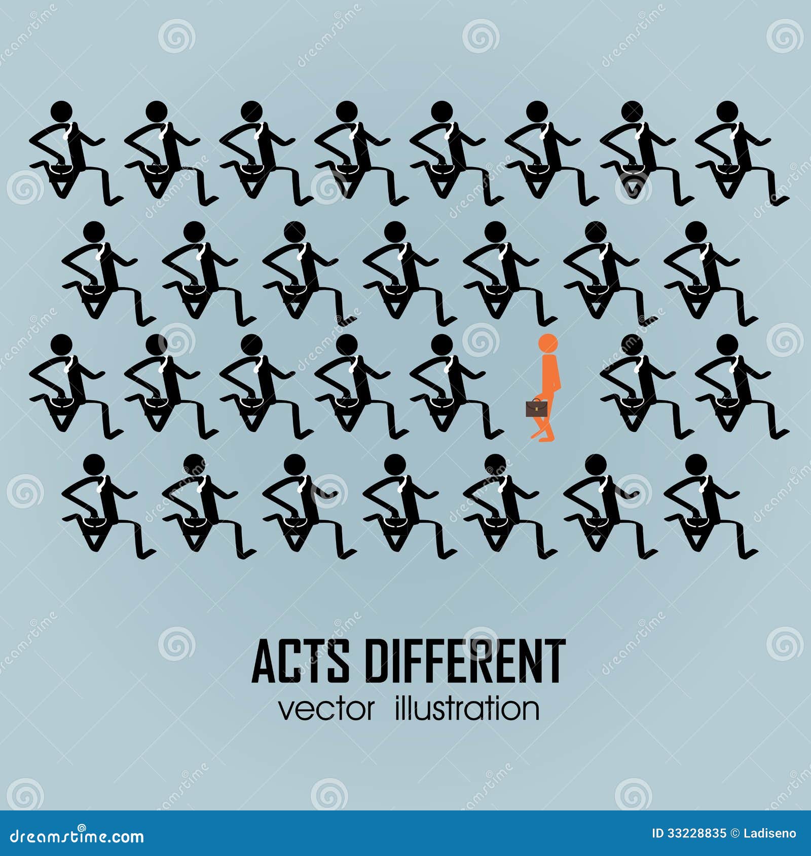 Acts different stock vector. Illustration of manager - 33228835