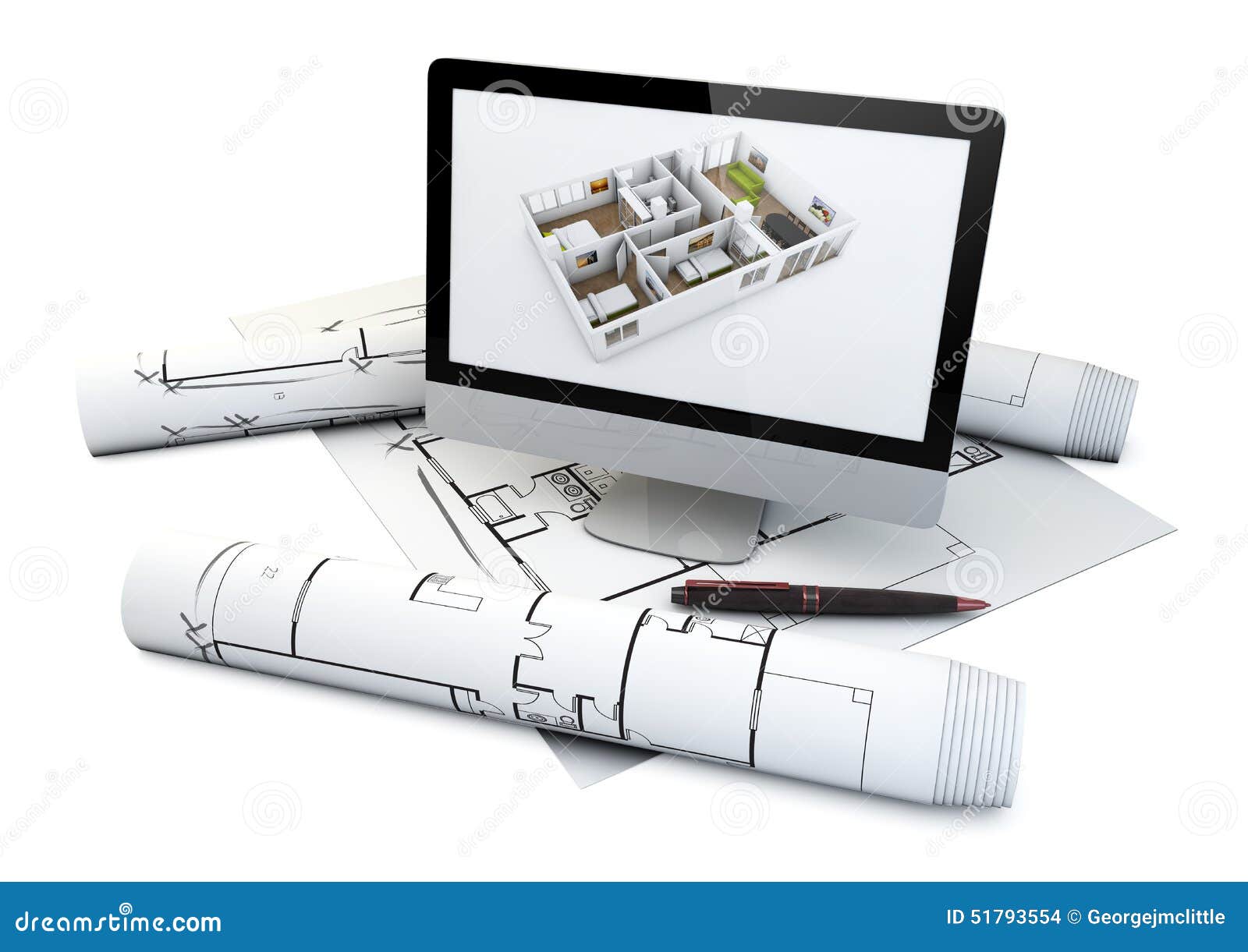 Actual House Design Concept Stock Illustration - Illustration of ...