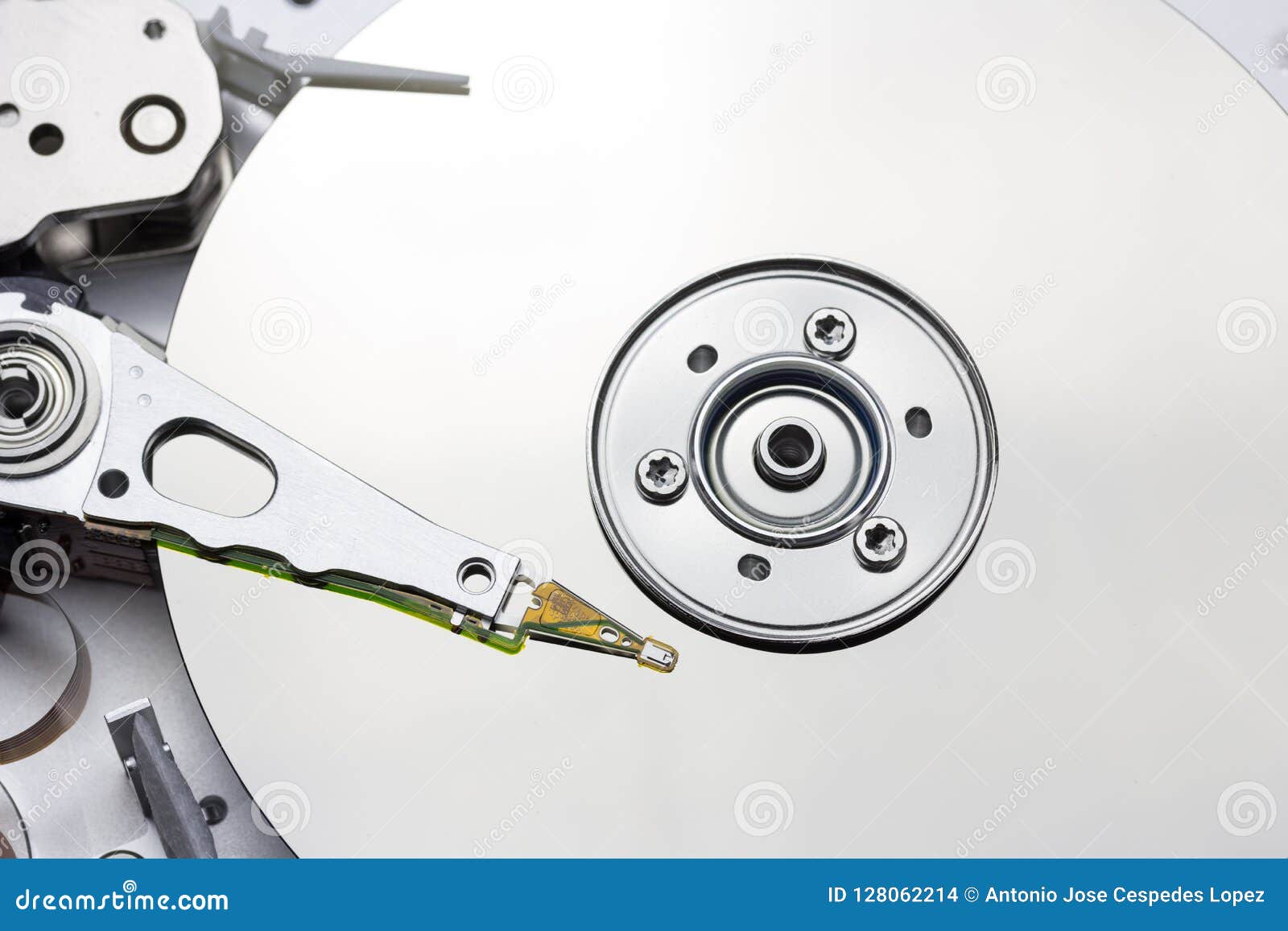 Actuator Arm and Read/write Head of Hard Disk Stock Photo - Image of ...