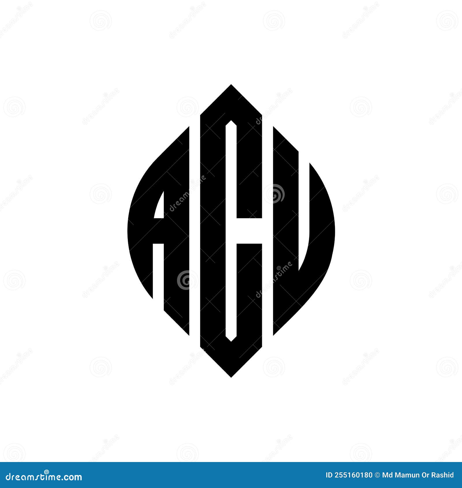 ACU Circle Letter Logo Design with Circle and Ellipse Shape. ACU ...