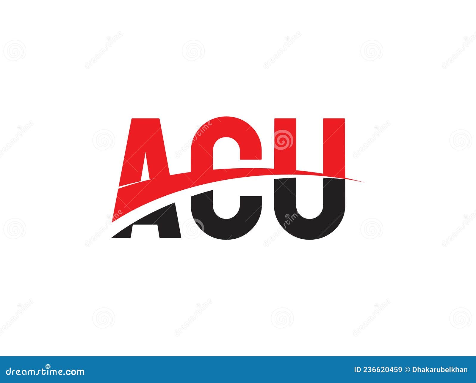 ACU Letter Initial Logo Design Vector Illustration Stock Vector ...
