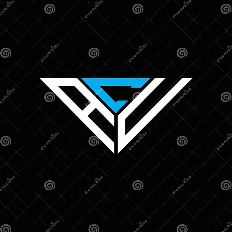 ACU Letter Logo Creative Design with Vector Graphic Stock Vector ...