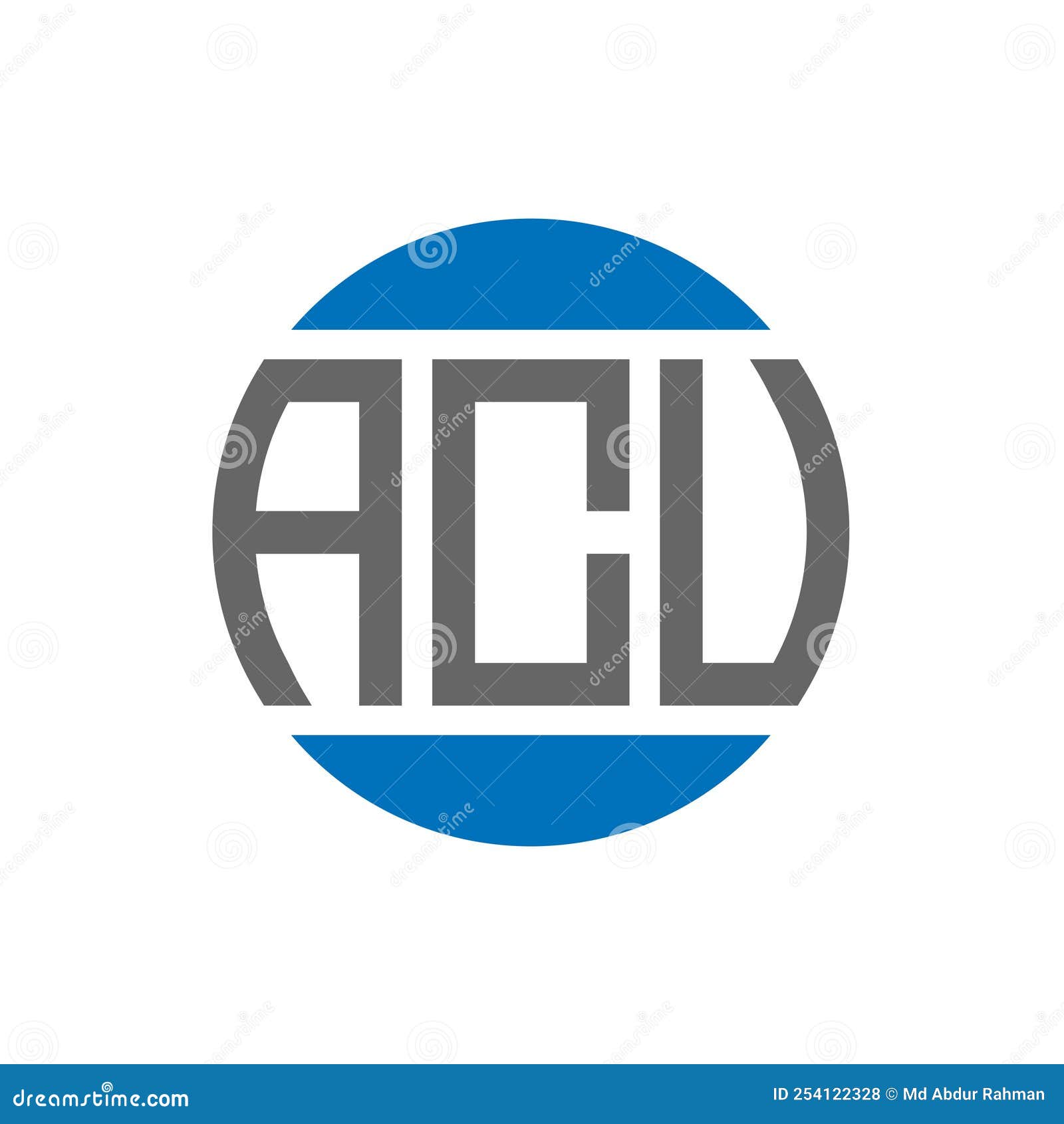 ACU Letter Logo Design on White Background. ACU Creative Initials ...