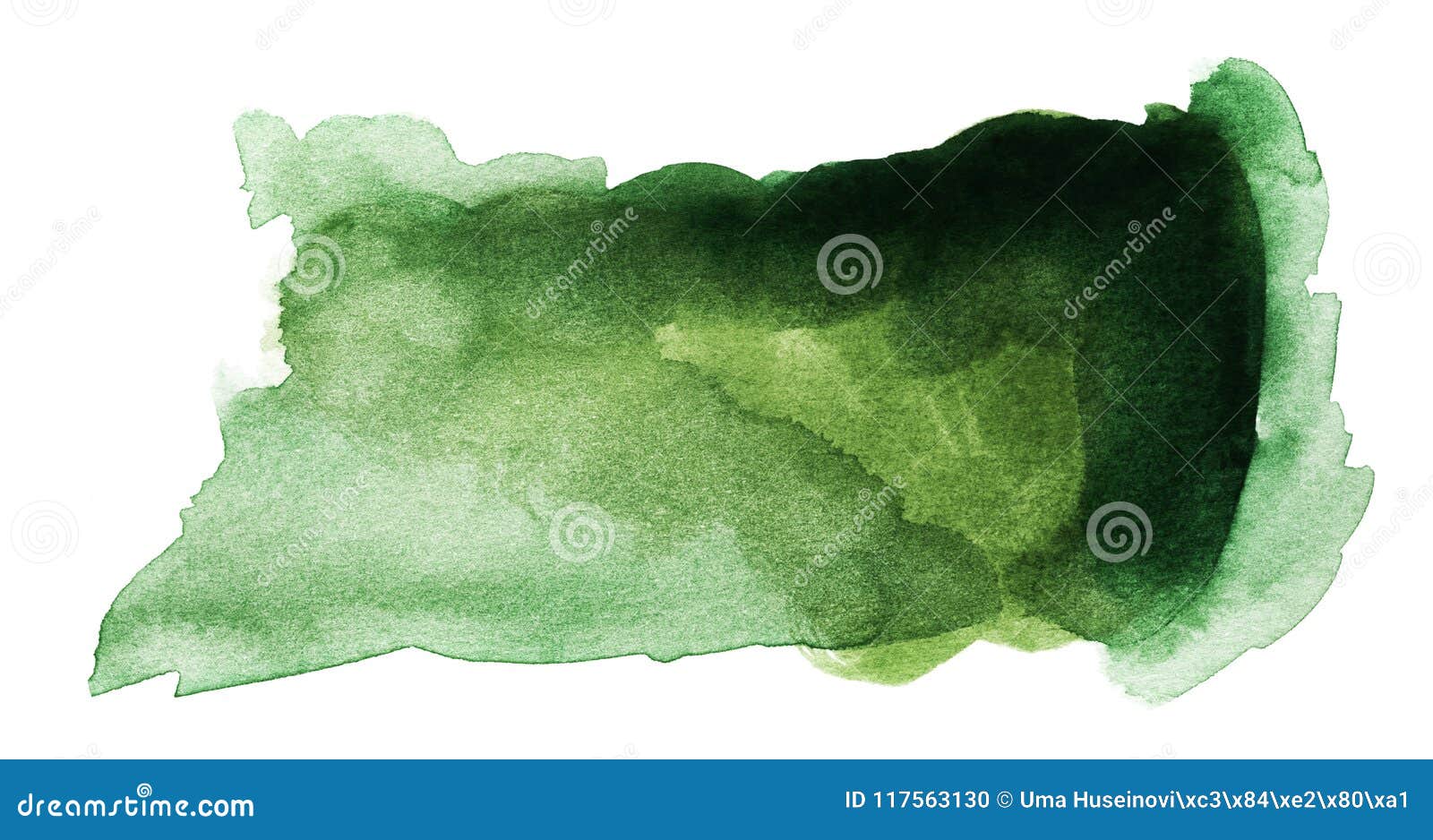 Acuarela Verde Oscuro Splat Stock de ilustración - Ilustración de gota ...