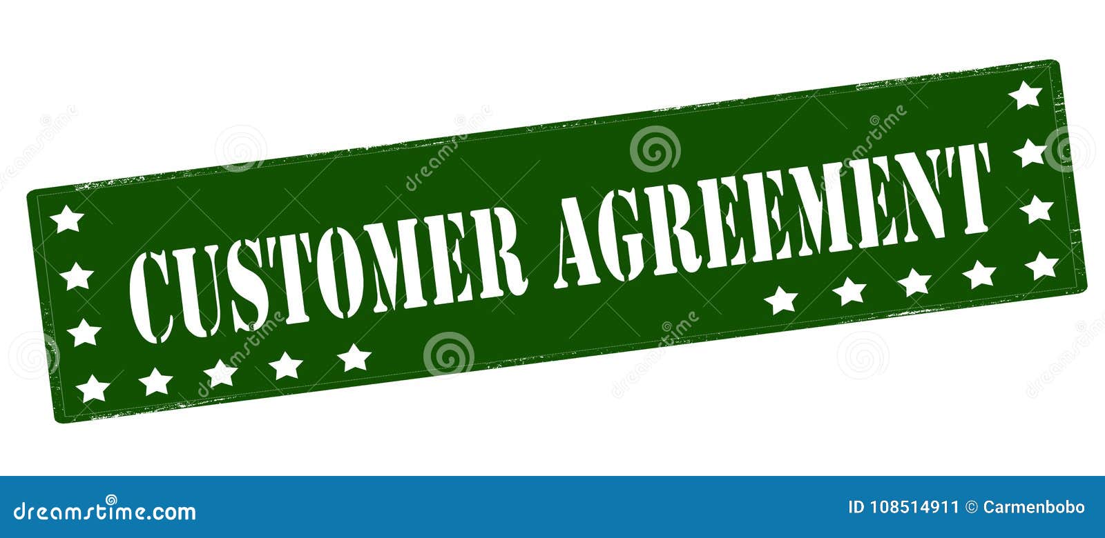 Acuerdo del cliente stock de ilustración. Ilustración de sello - 108514911