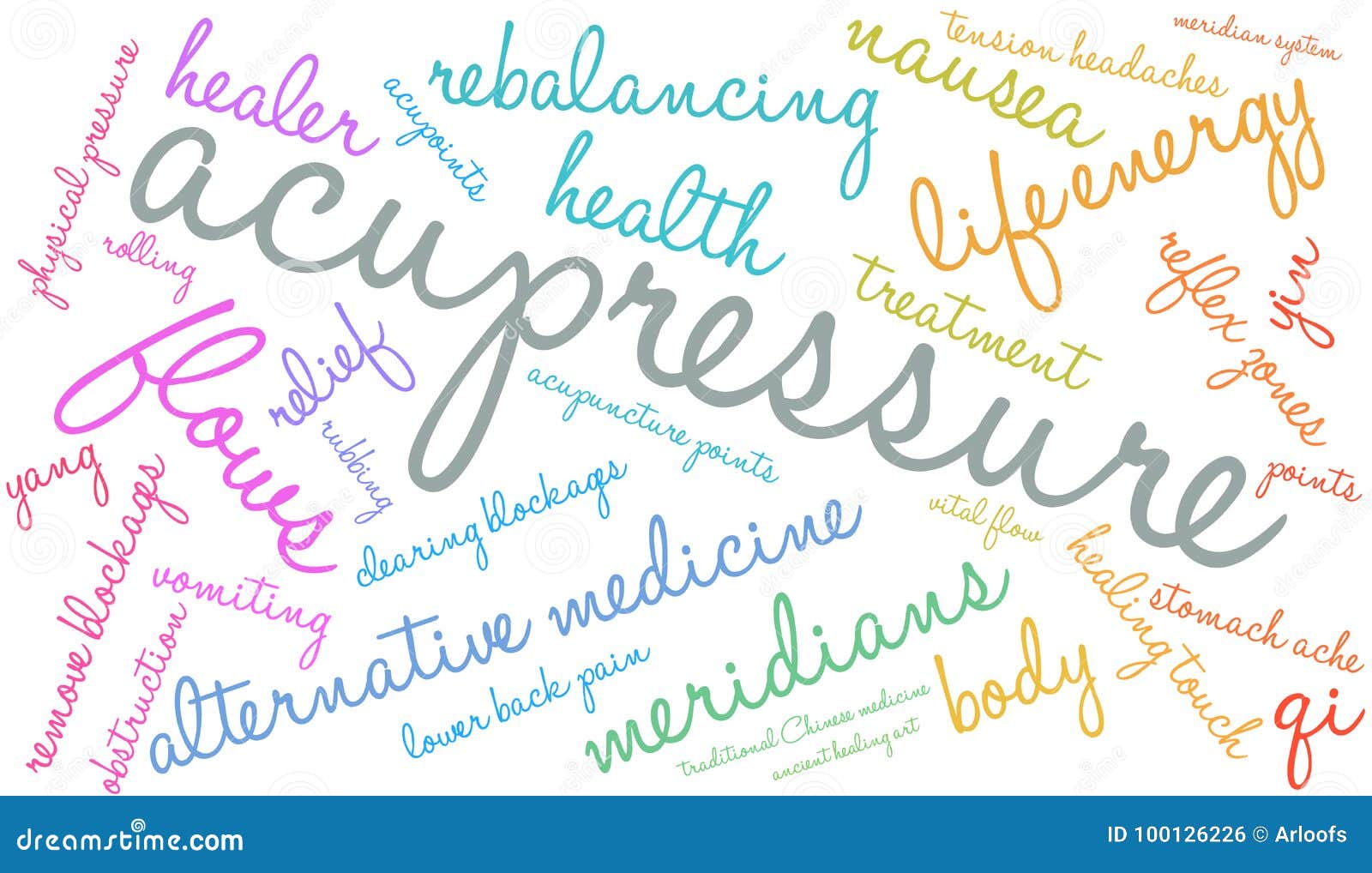 Acupressure Word Cloud stock vector. Illustration of rebalancing ...