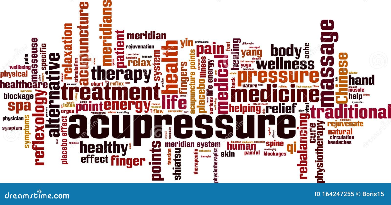 Acupressure word cloud stock vector. Illustration of acupuncture ...