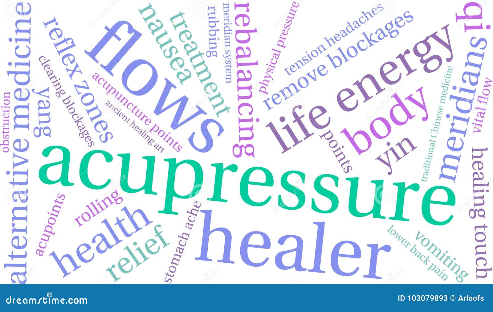 Acupressure Word Cloud stock vector. Illustration of body - 103079893
