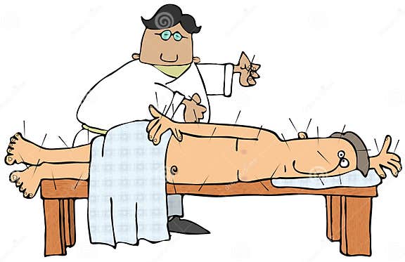Acupuncture Doctor stock illustration. Illustration of chinese - 5512885