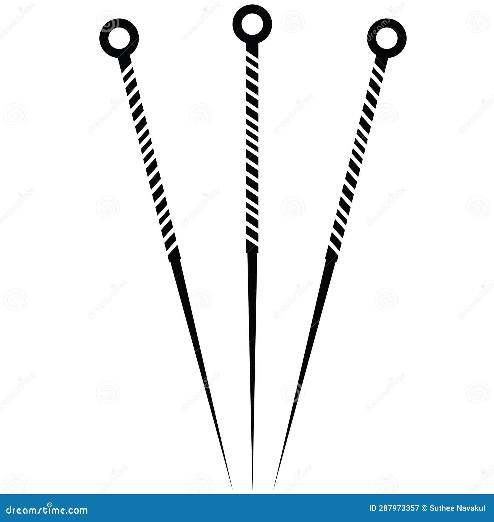 Acupuncture Icon. Spa Sign. Acupuncture Needles Symbol. Flat Style ...