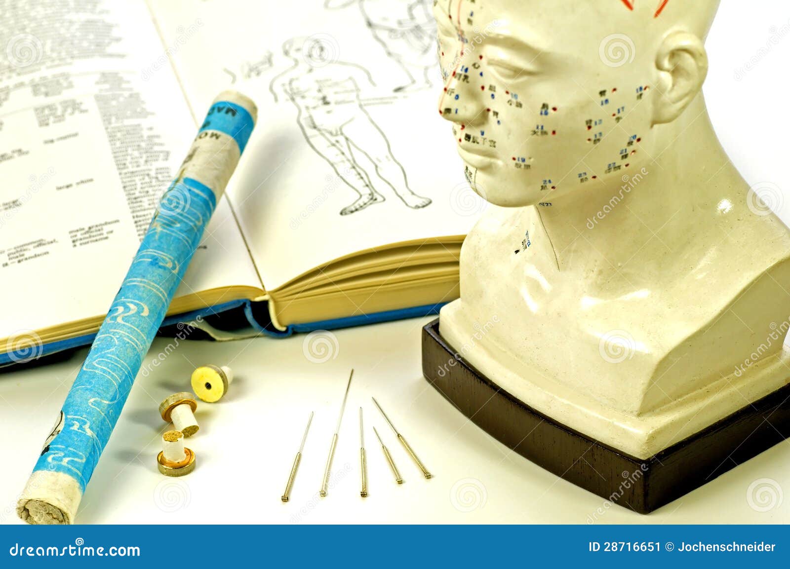 Acupuncture needles stock image. Image of teaching, school - 28716651