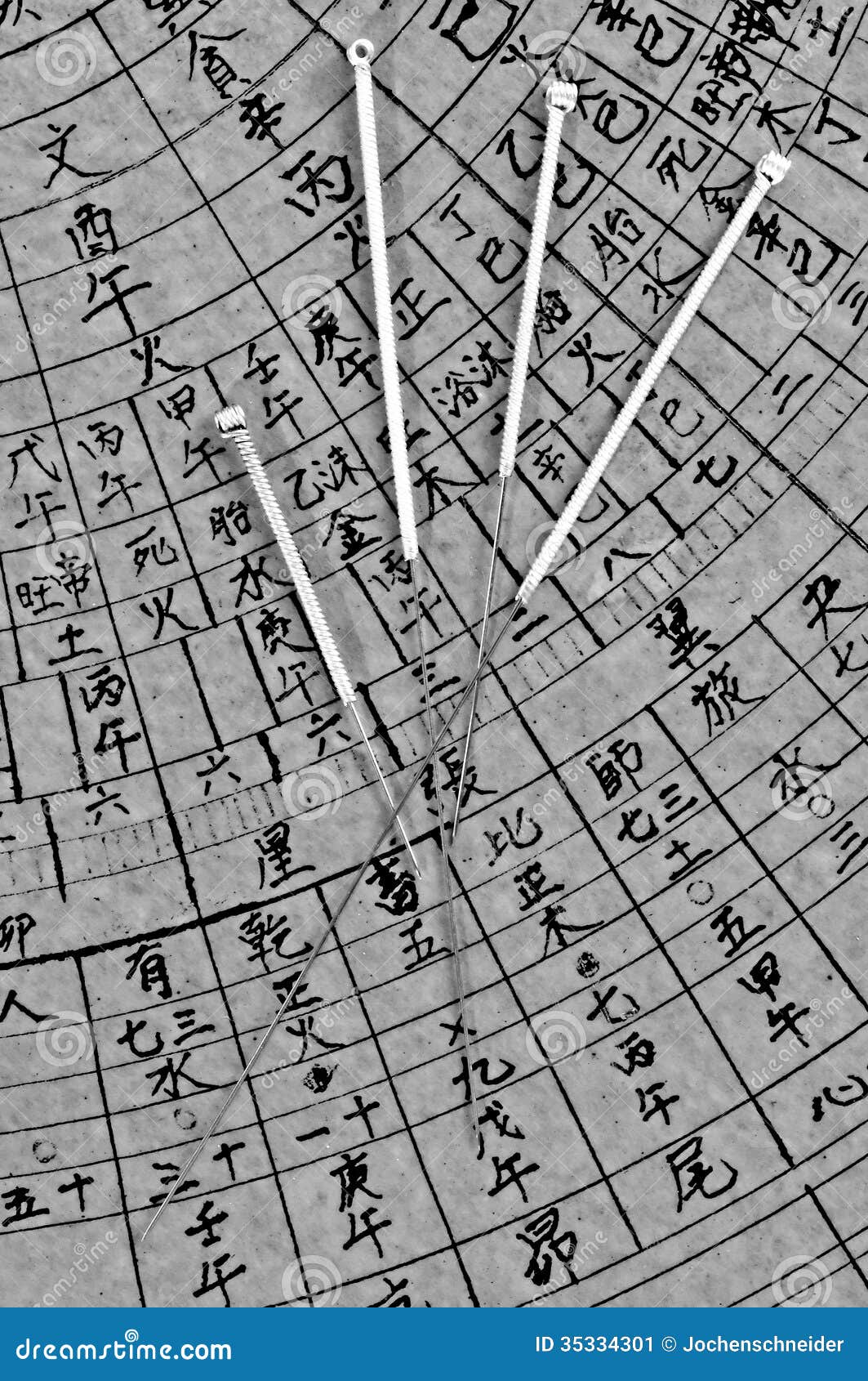 Acupuncture needles stock image. Image of traditional - 35334301