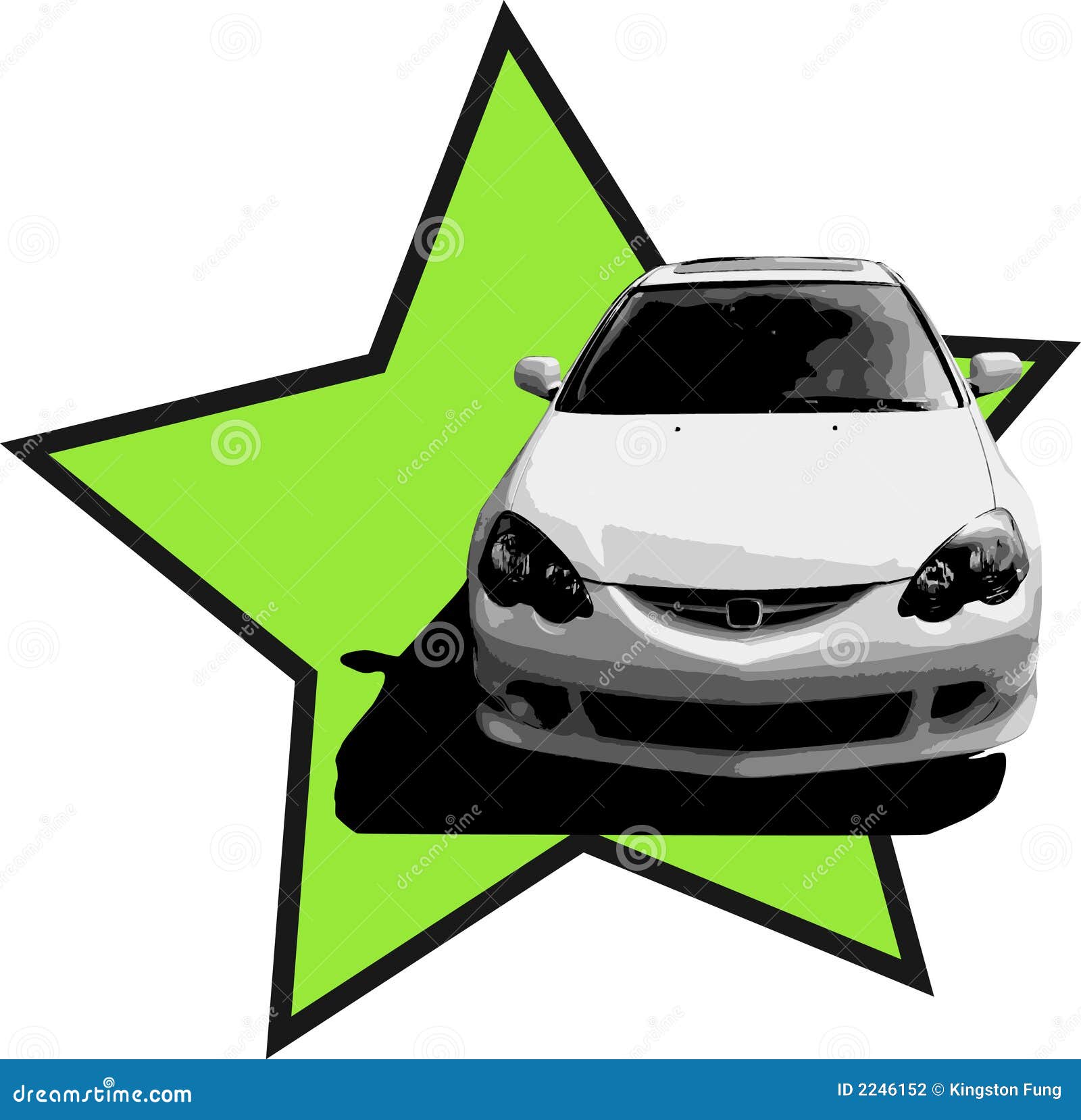 Acura Integra Jdm Cars Vector Illustration | CartoonDealer.com #233990028