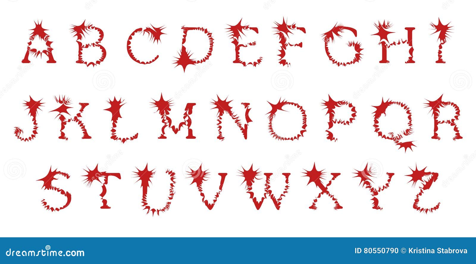 Acute alphabet, vector stock vector. Illustration of decorative - 80550790