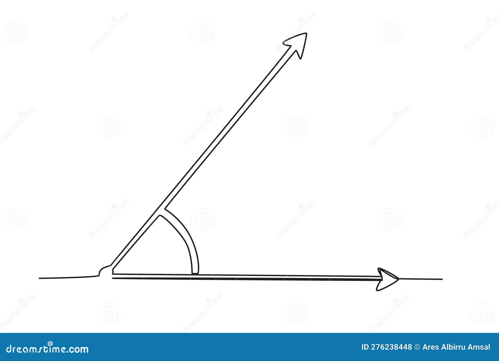 An Acute Angle of 45 Degrees Stock Vector - Illustration of mockup ...