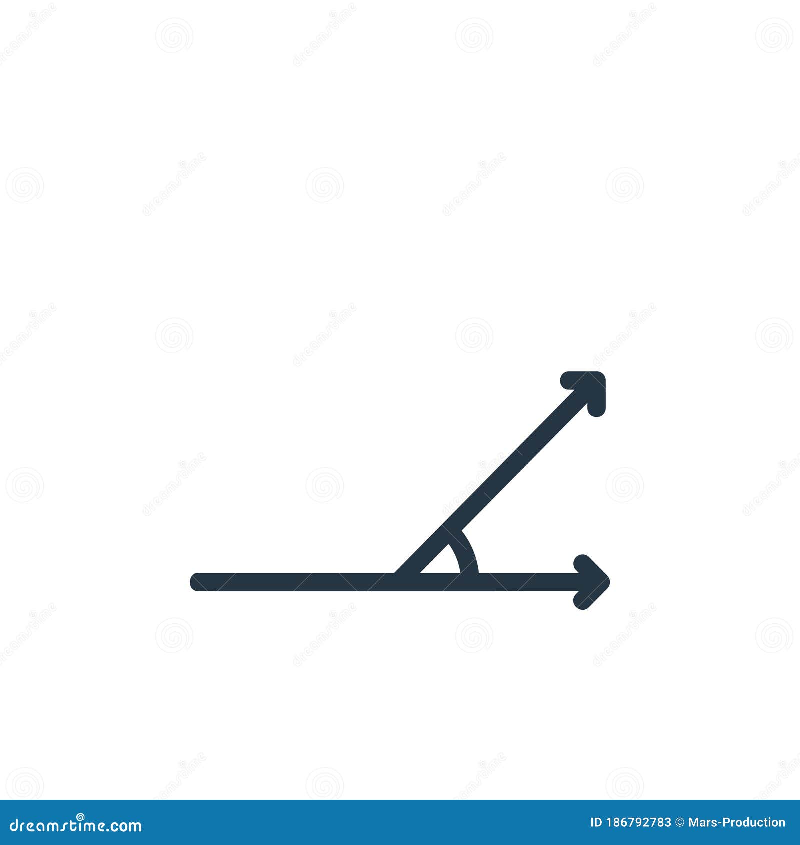 Acute Angle Vector Icon. Acute Angle Editable Stroke Stock Vector ...