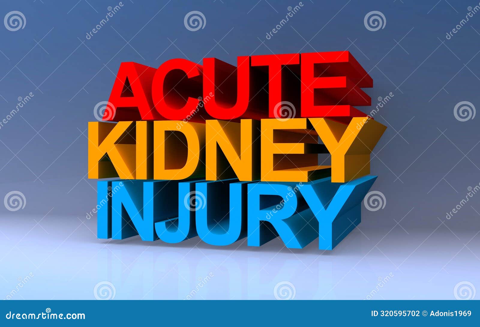 Acute Kidney Injury on Blue Stock Illustration - Illustration of ...