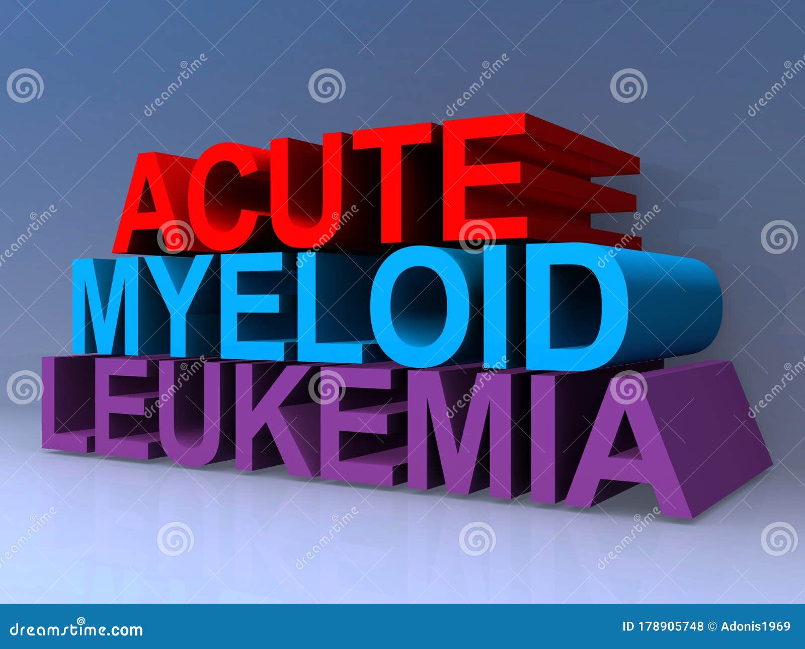 Acute Myeloid Leukemia AML Cells Cluster In Blood Flow - Isometric View ...