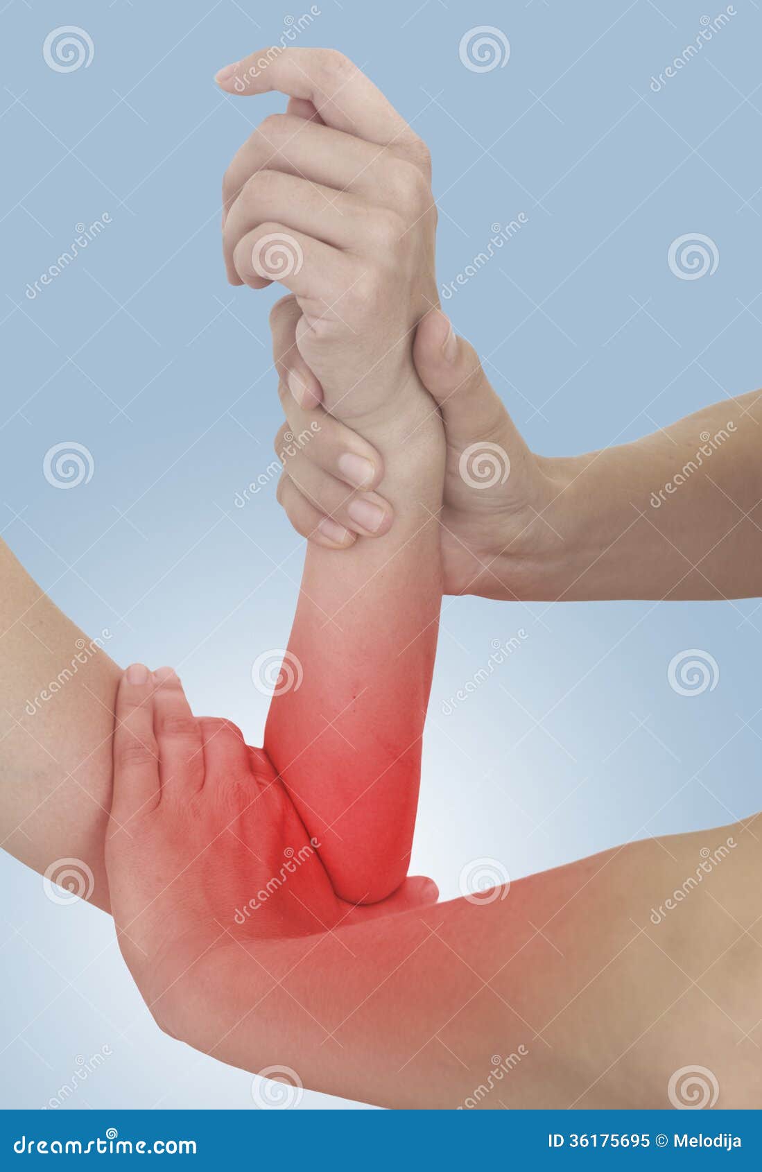Acute Pain in a Woman Elbow Stock Image - Image of women, healthy: 36175695