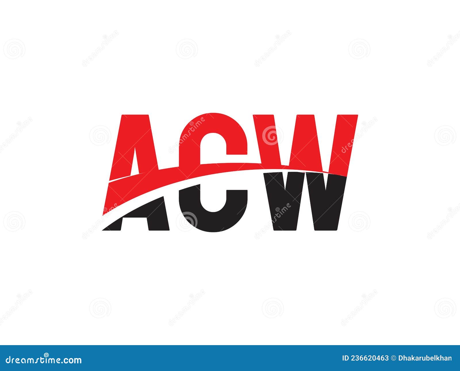 ACW Letter Initial Logo Design Vector Illustration Stock Vector ...