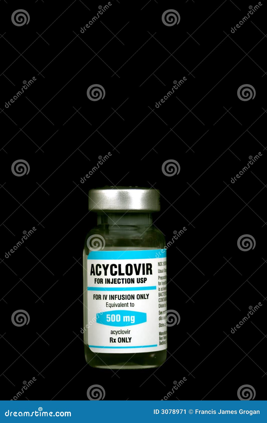 Acyclovir medicine vial stock image. Image of bottle, clear - 3078971