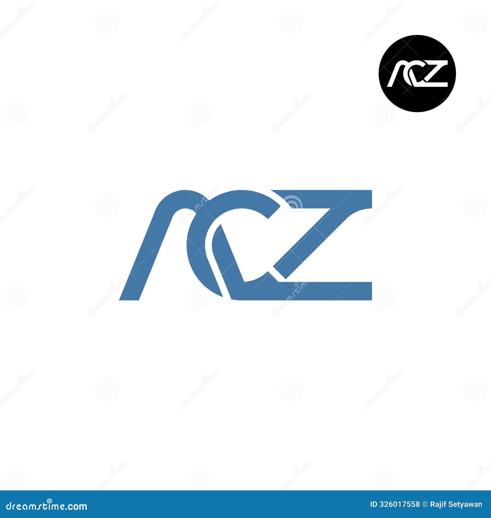 ACZ Logo Letter Monogram Design Stock Vector - Illustration of letters ...