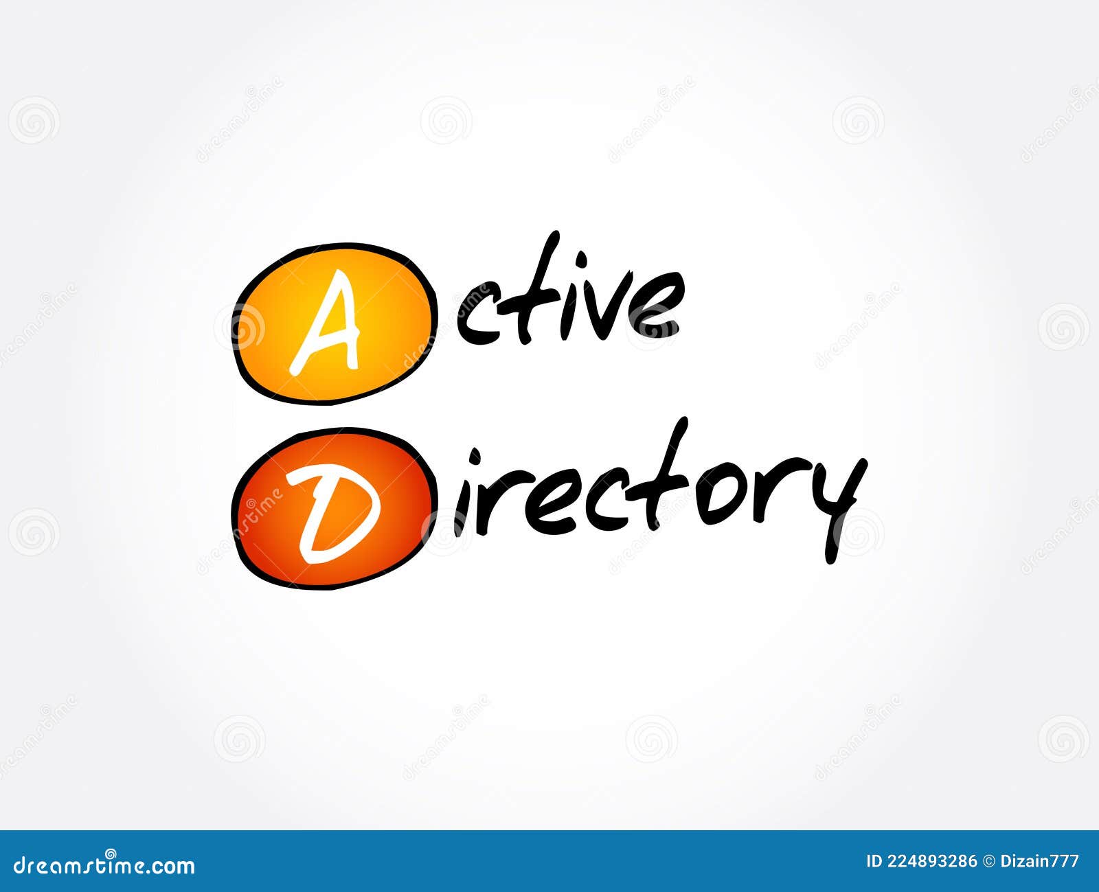 Active Directory Outline Icon. Simple Linear Element Illustration ...