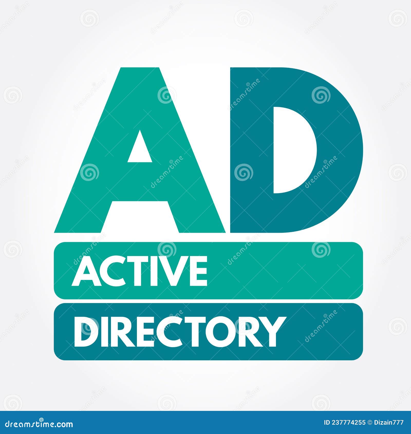 AD - Active Directory Acronym, Technology Concept Background Stock ...