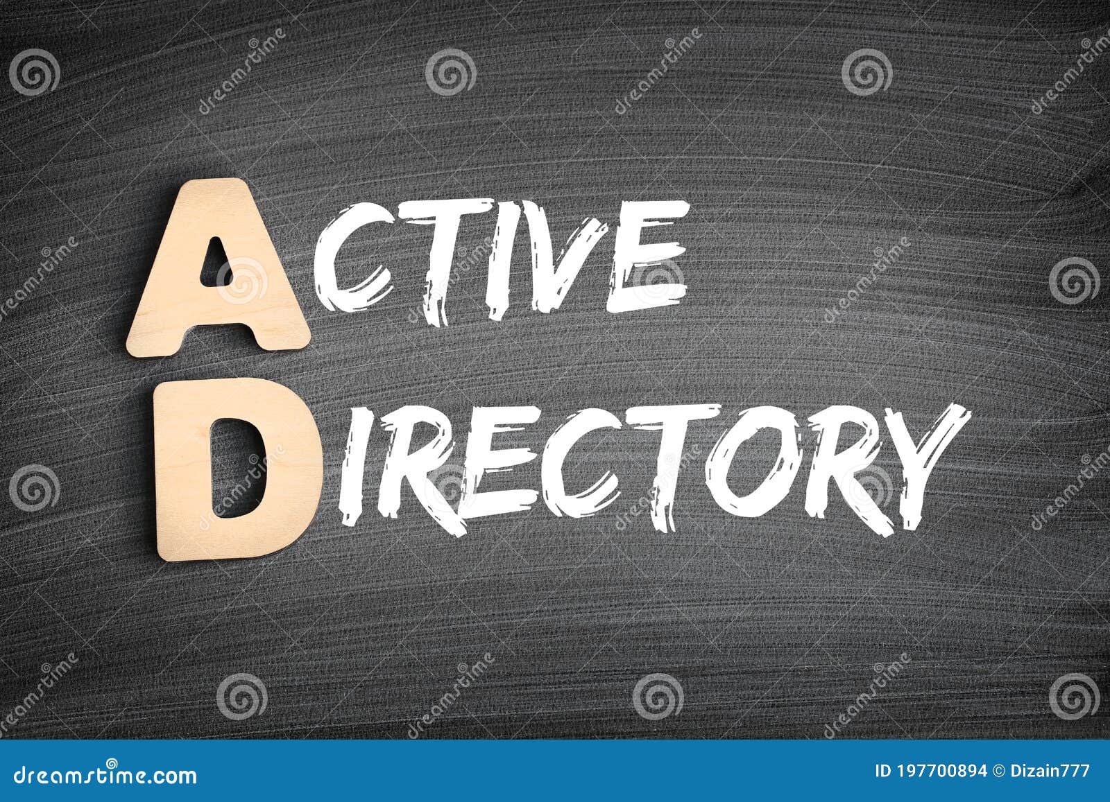 AD - Active Directory Acronym, Technology Concept on Blackboard Stock ...