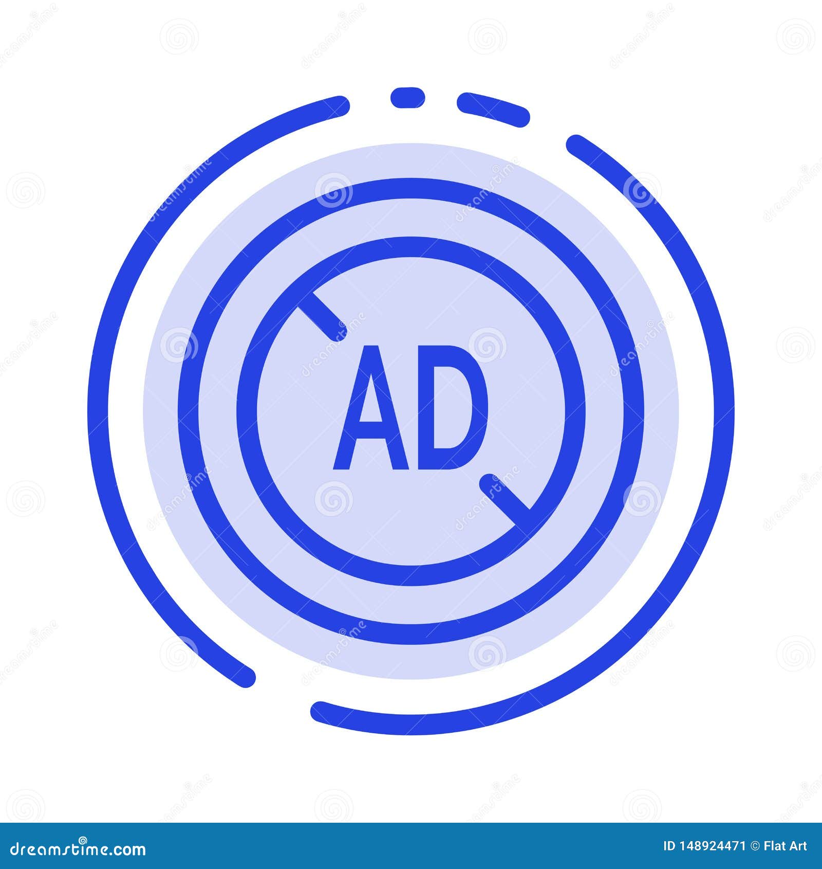 Ad, Blocker, Ad Blocker, Digital Blue Solid Logo With Place For Tagline ...