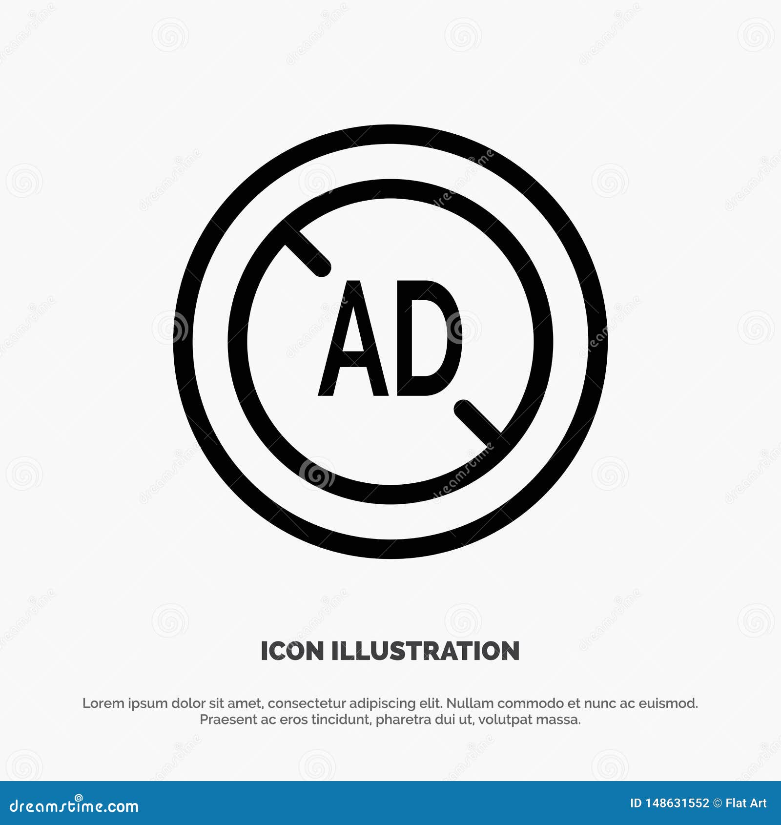 Ad, Blocker, Ad Blocker, Digital Blue Solid Logo With Place For Tagline ...