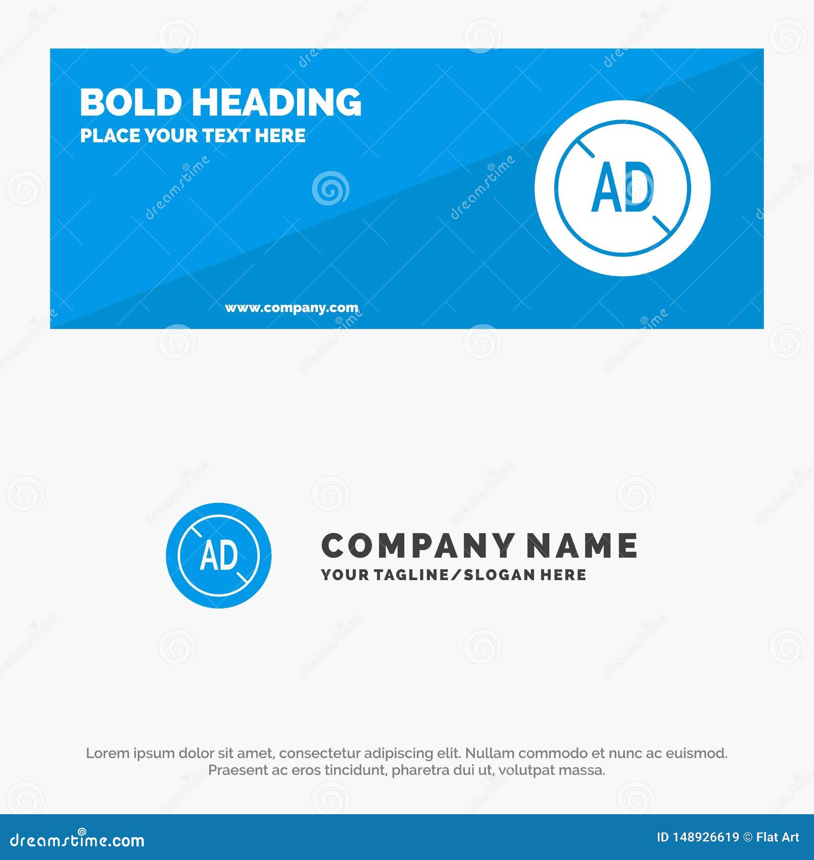 Ad, Blocker, Ad Blocker, Digital SOlid Icon Website Banner and Business ...