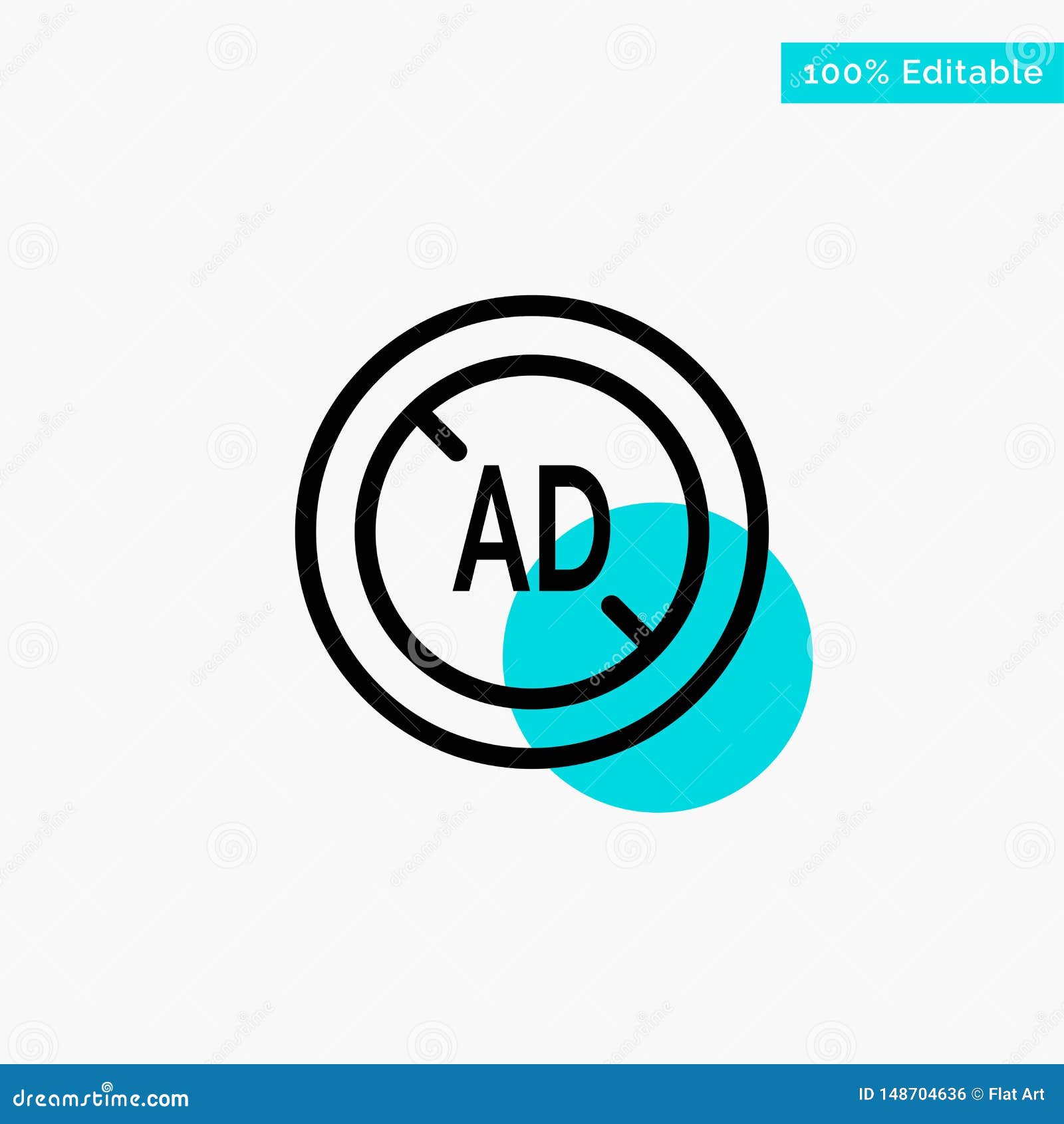 Ad, Blocker, Ad Blocker, Digital Blue Solid Logo Template. Place For ...