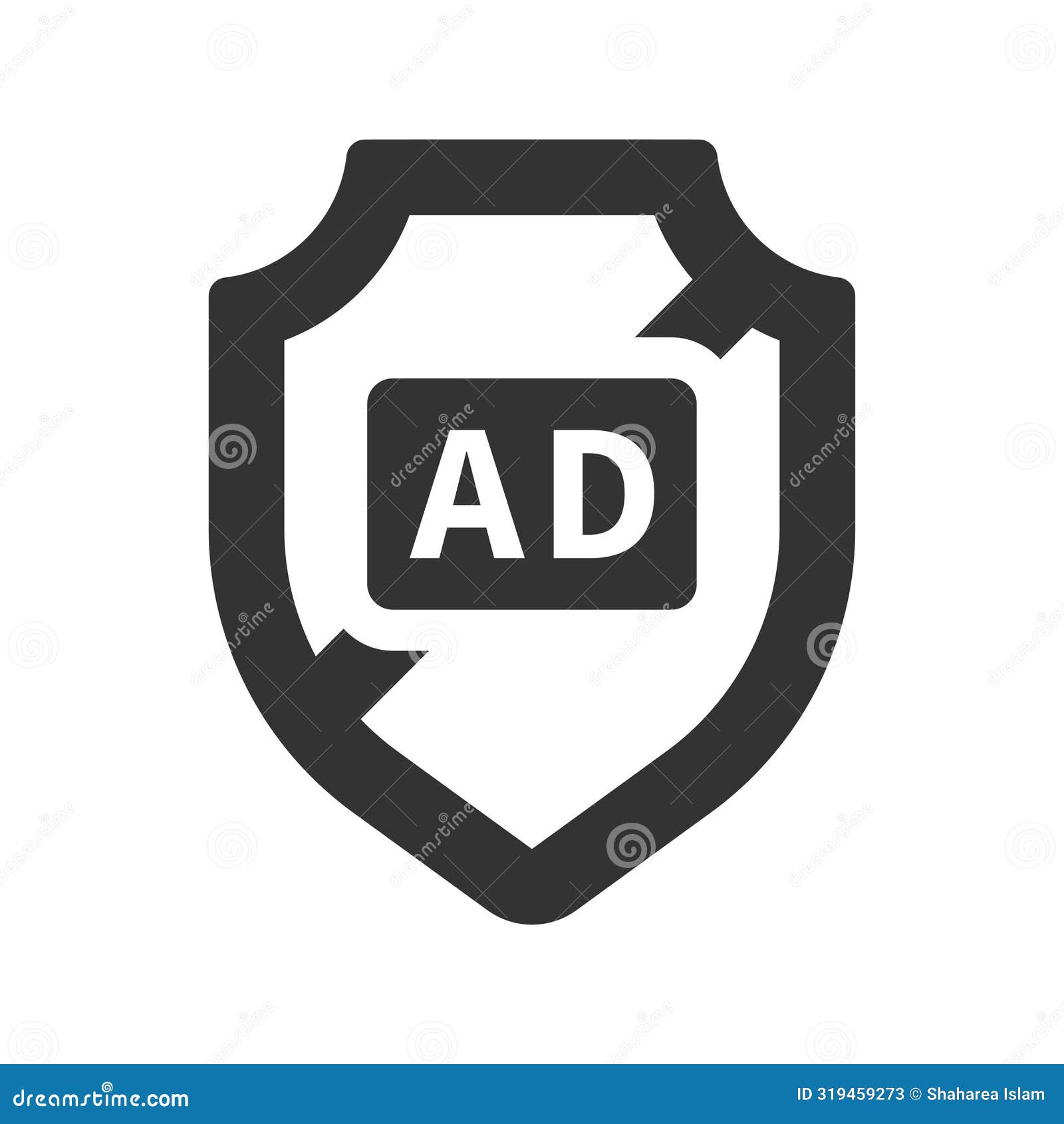 Ad Blocker Icon. Trendy Ad Blocker Logo Concept On White Background ...