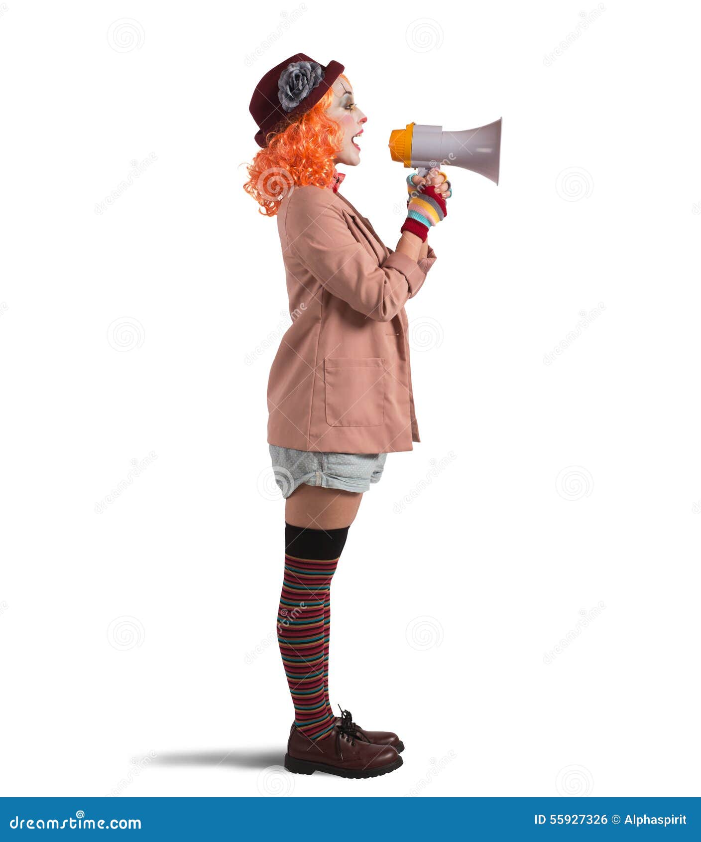 Ad of the clown stock photo. Image of extravagant, notice - 55927326