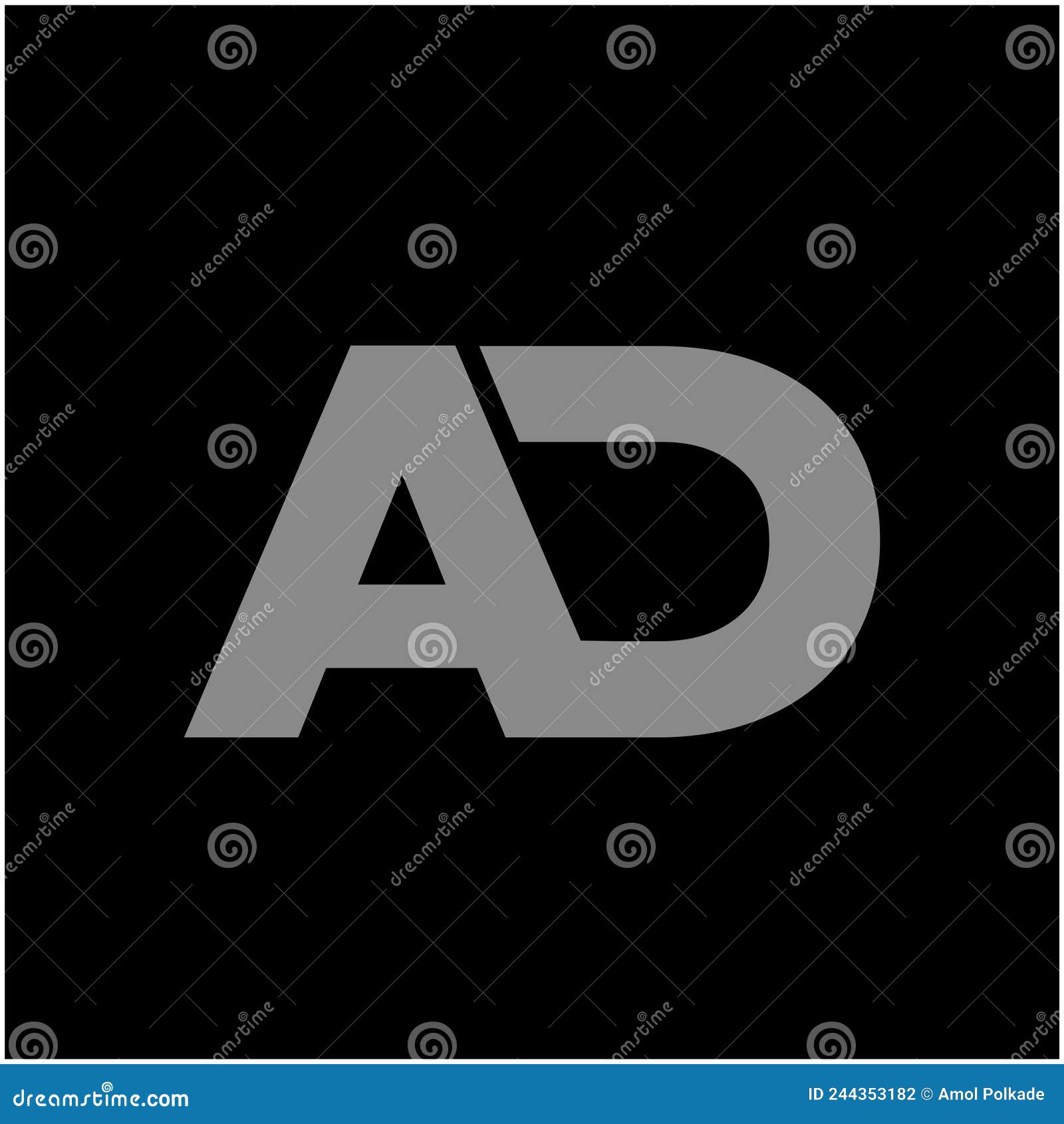 AD Company Name Initial Letters Monogram. AD Company Icon Stock ...