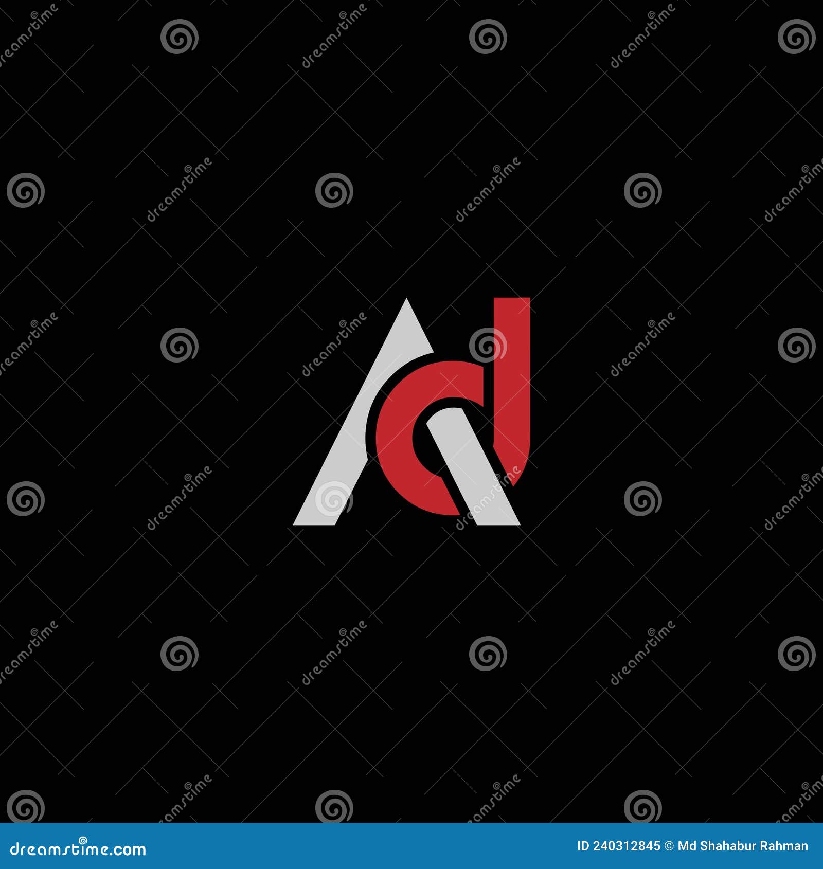 AD or DA Logo and Icon Designs with Different Colors and Backgrounds ...