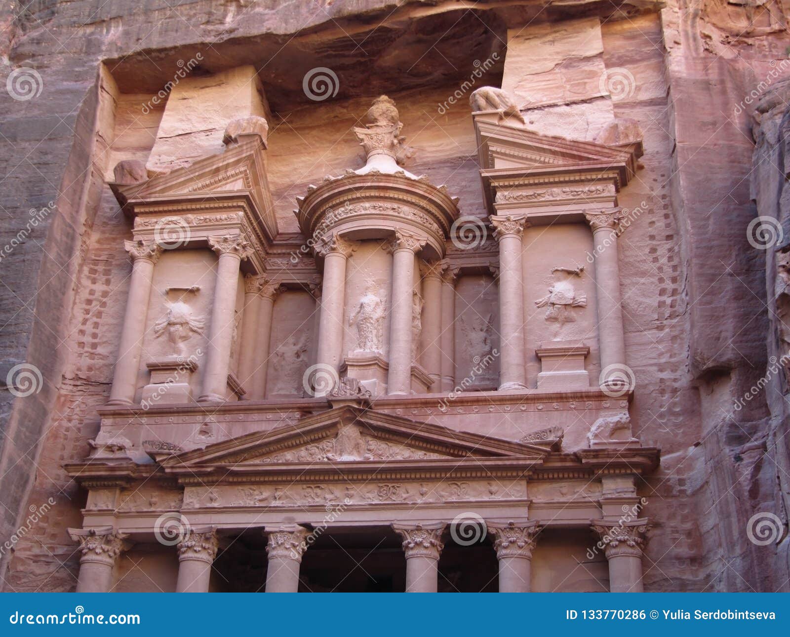 Ad Deir, the Monastery Temple of Petra, Jordan Stock Photo - Image of ...