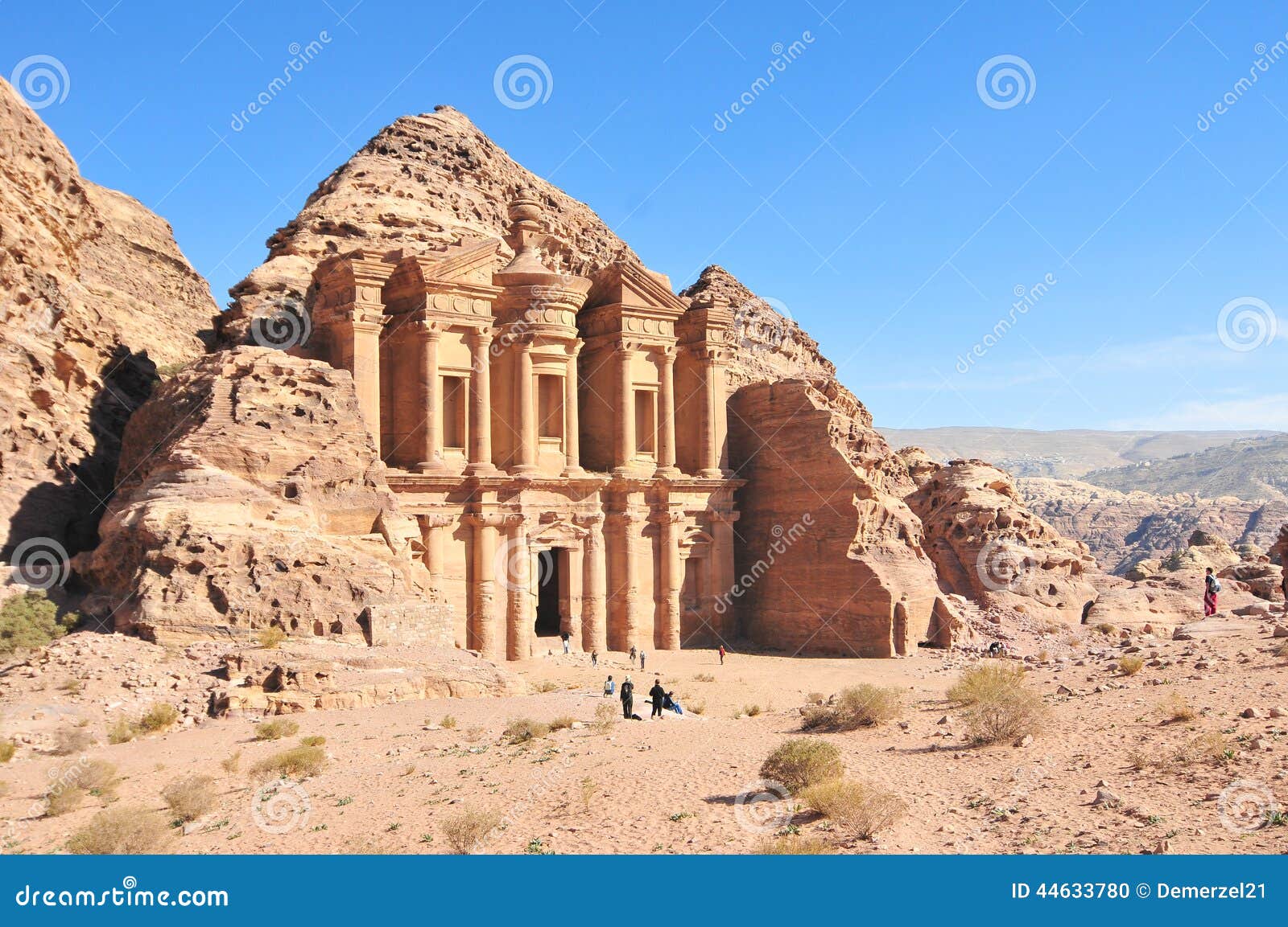 Ad Deir, the Monastery Temple, Petra, Jordan Stock Photo - Image of ...