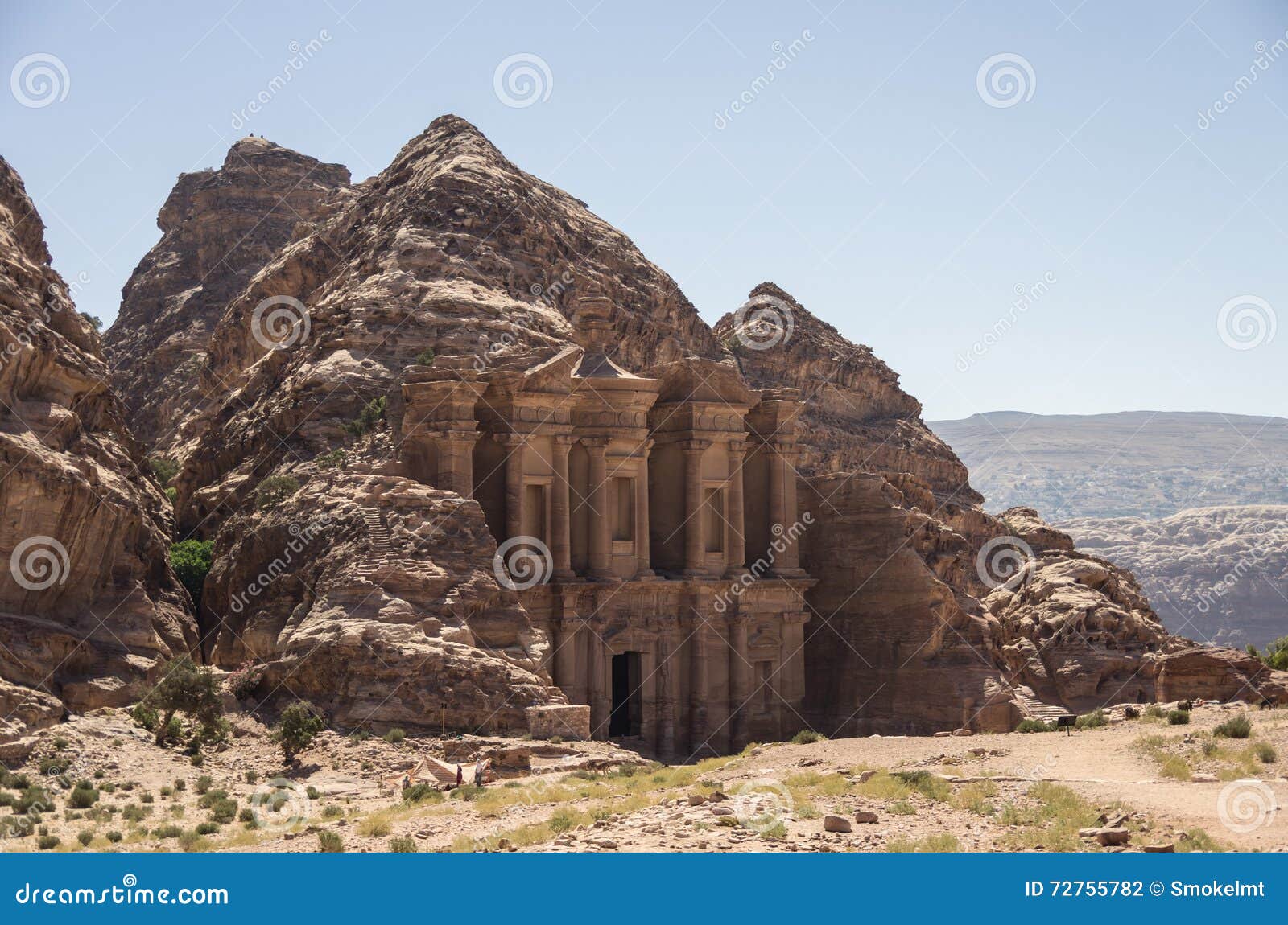 Ad Deir, the Monastery Temple of Petra, Jordan0 Stock Photo - Image of ...