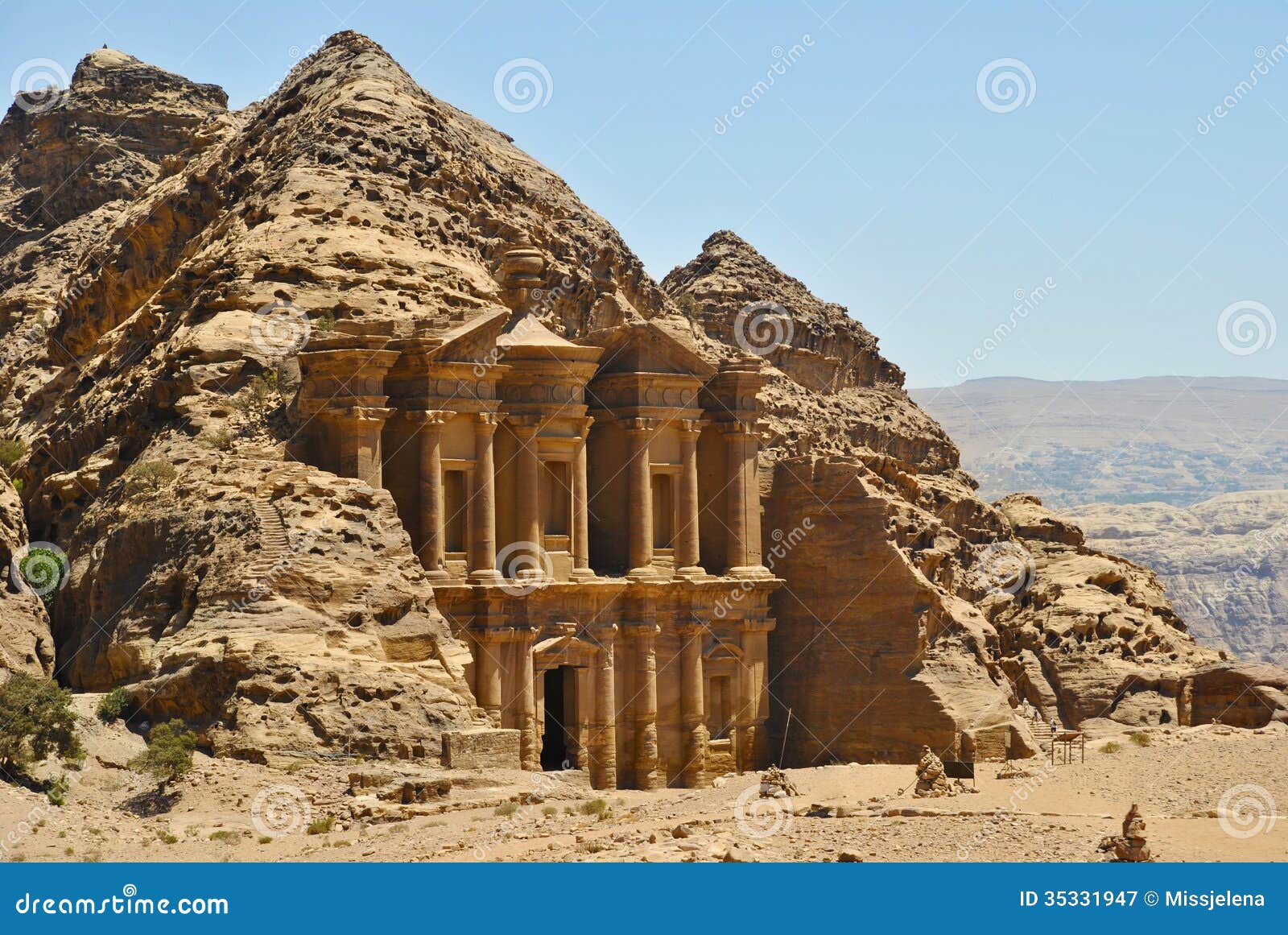 Ad Deir, Petra stock image. Image of deir, musa, desert - 35331947
