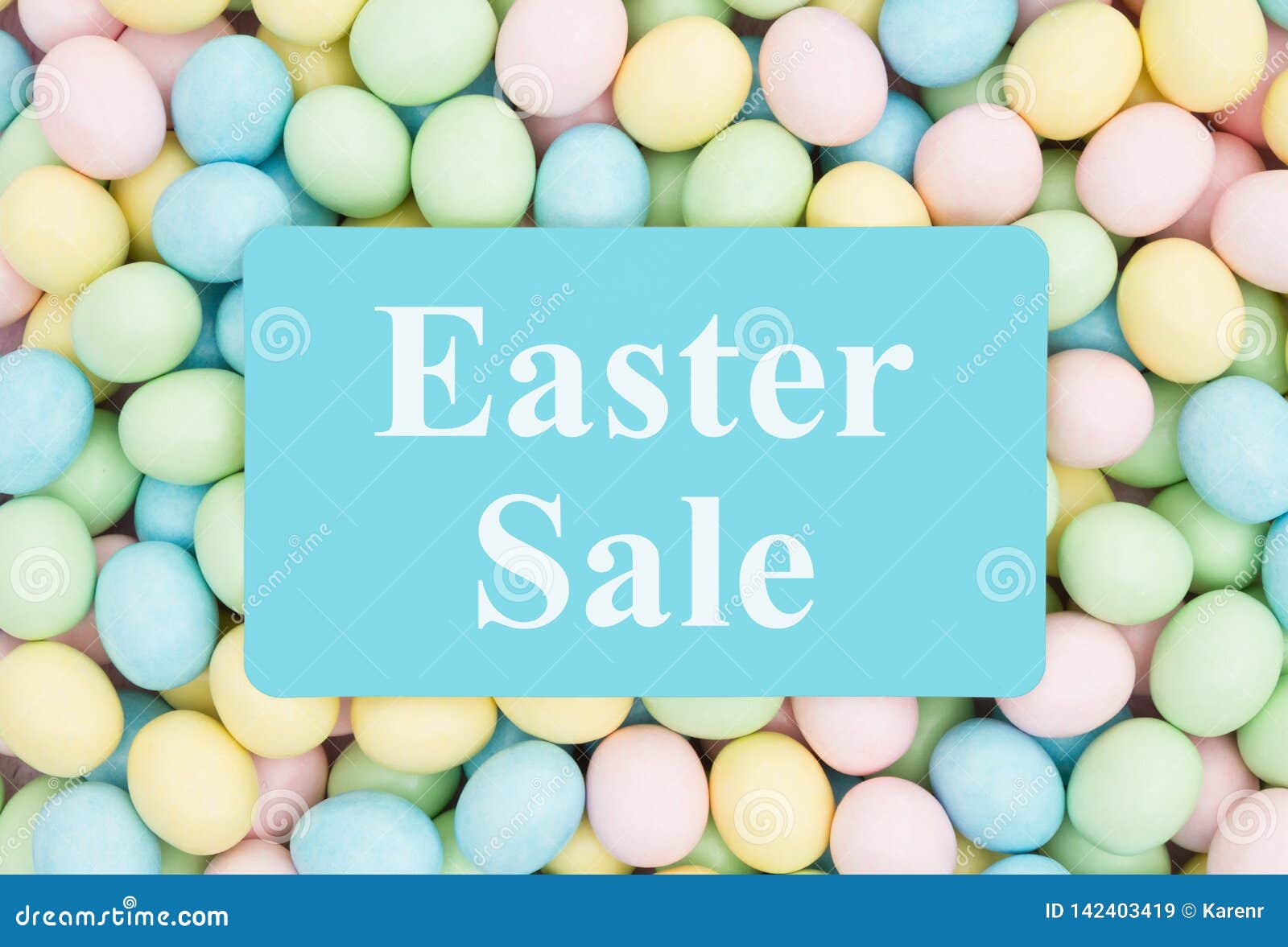 An ad for an Easter sale stock image. Image of sale - 142403419