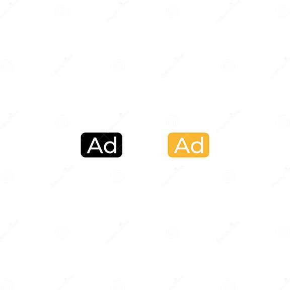Ad Icon Vector. Ads, Advertising Symbol Image Stock Vector ...