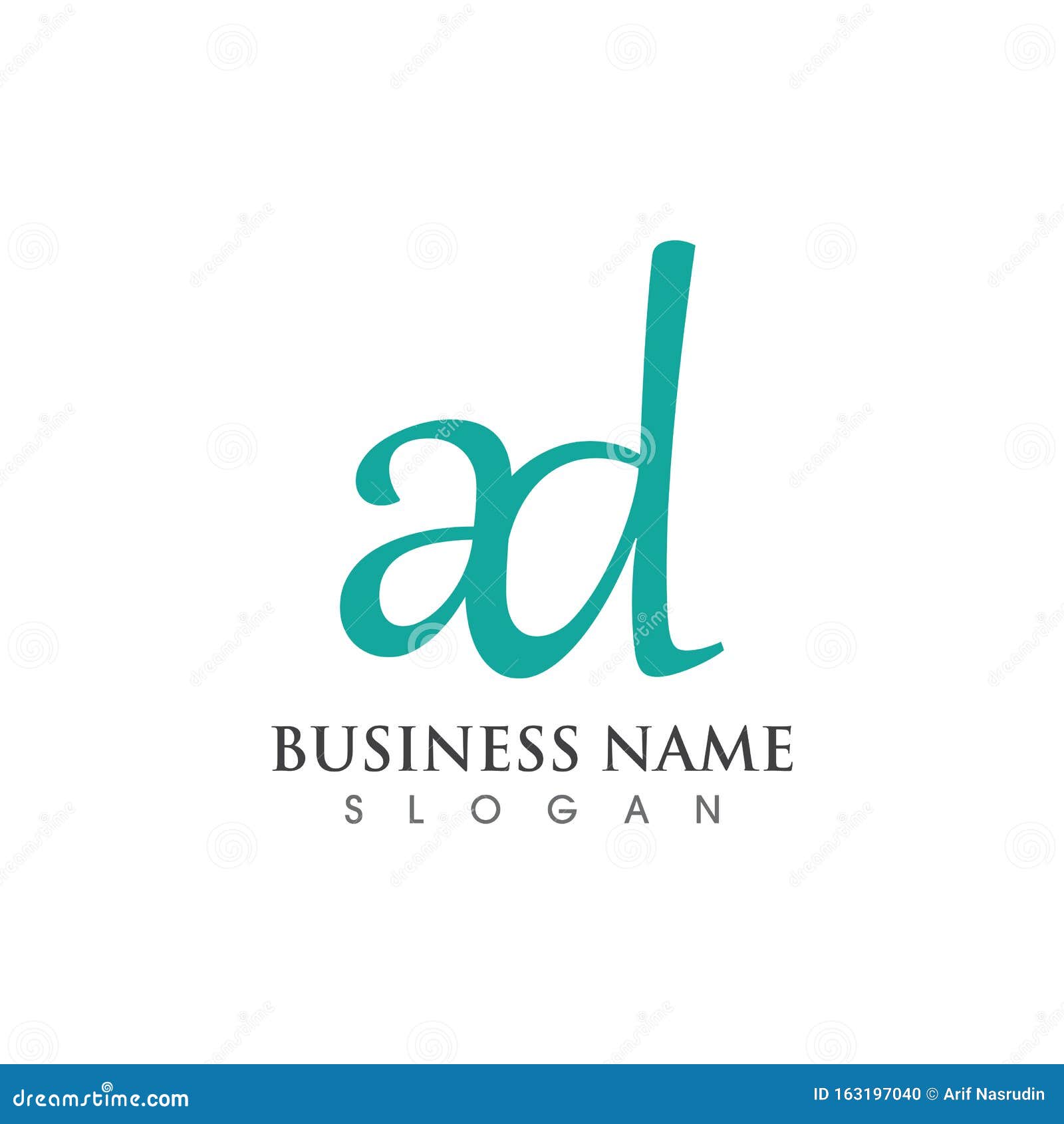AD Letter Logo Creative Modern Template Vector Design Stock ...