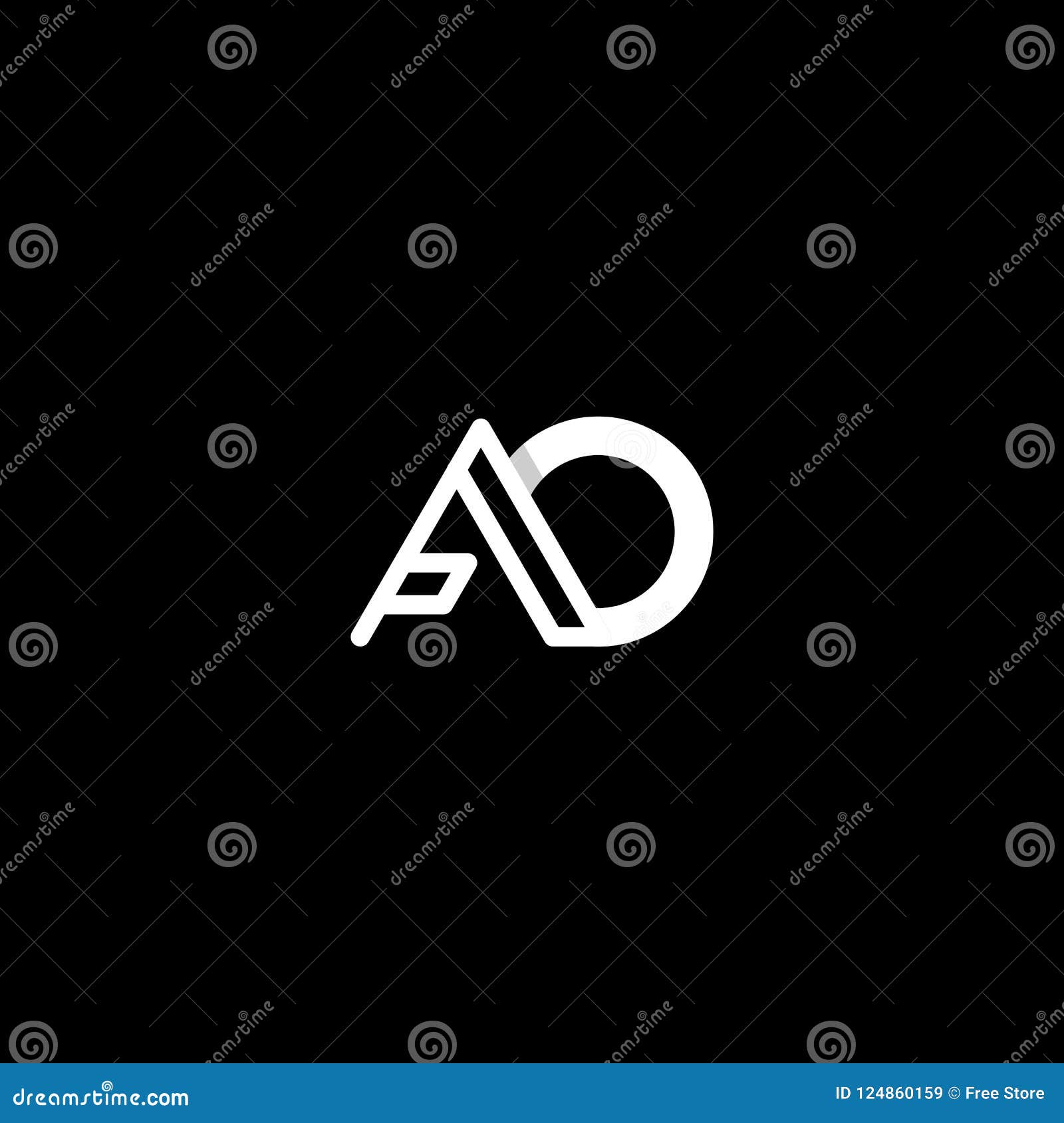 Letter AD Monogram Modern Business Logo Stock Vector - Illustration of ...