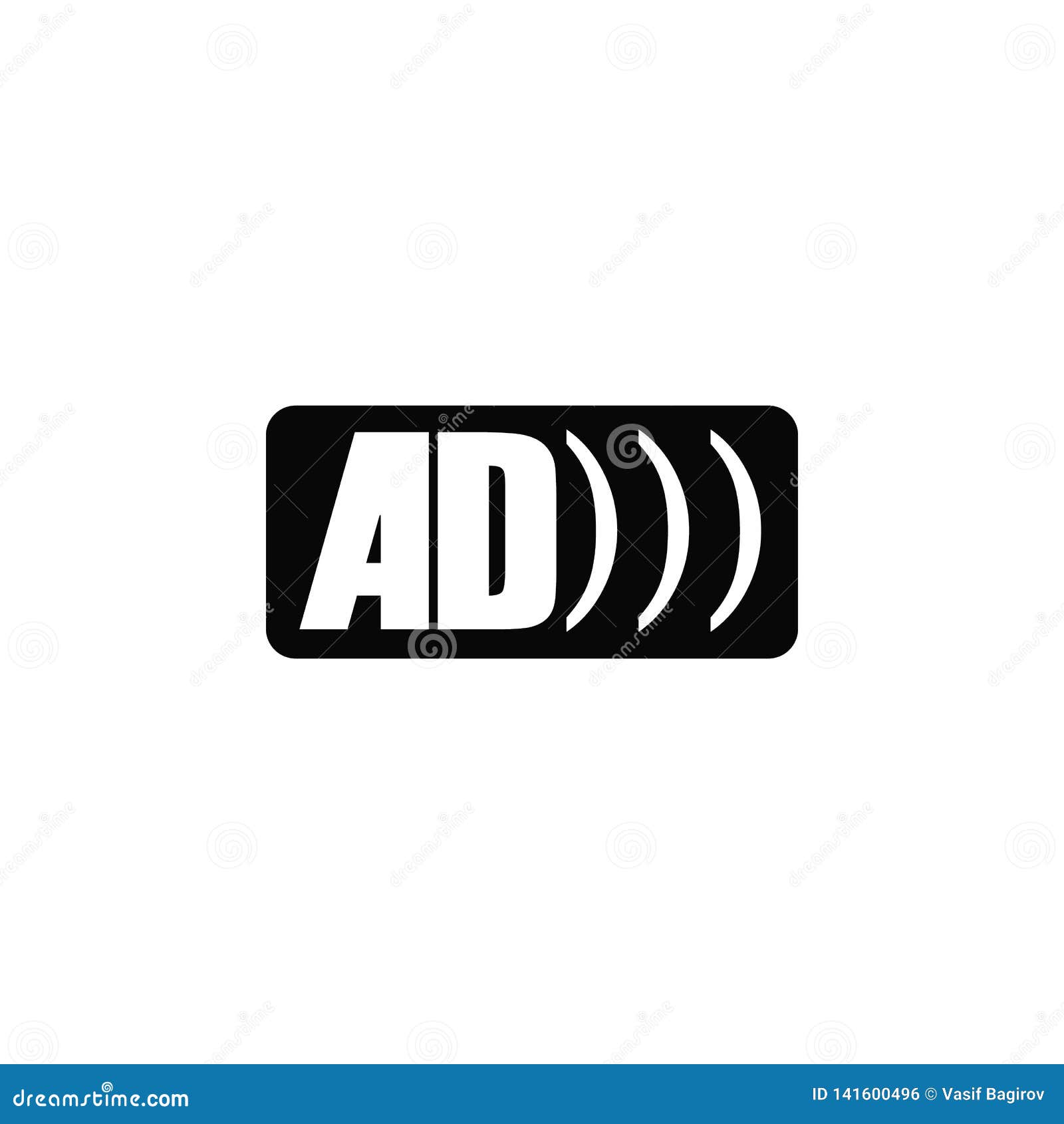 Ad Logo, Icon. Element of Simple Icon for Websites, Web Design, Mobile ...